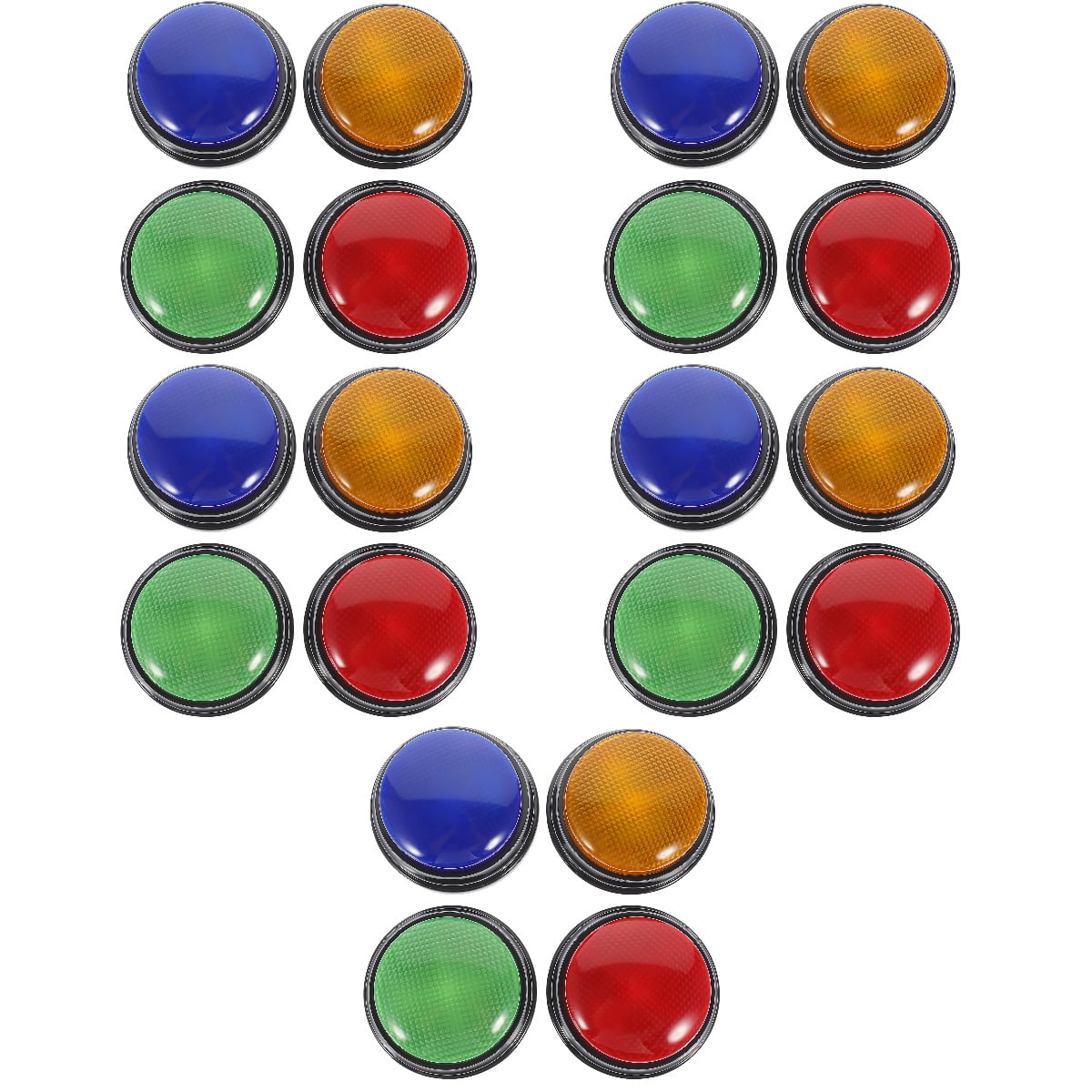 HOMEMAXS 20 pcs Game Button Party Answer Button Game Answer Buzzers Party Alarm Buttons with ...