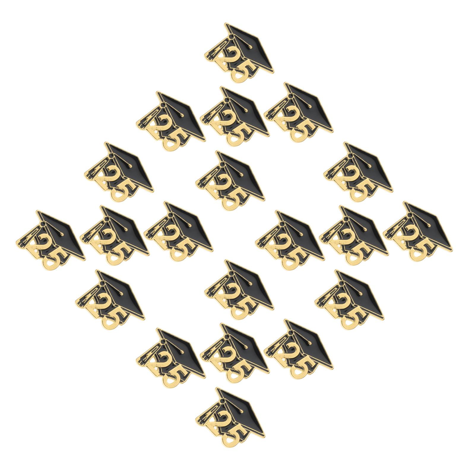HOMEMAXS 20 pcs Graduation Jacket Pins 2025 Grad Cap Brooch Pin ...