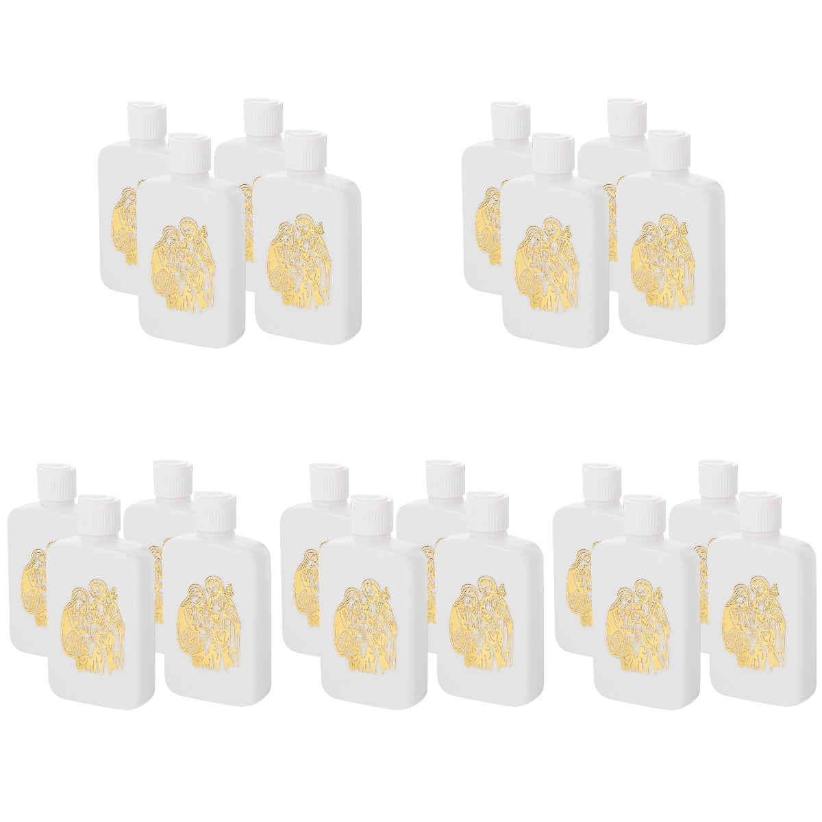 HOMEMAXS 20 pcs Holy Water Bottle Catholic Prop Refillable Plastic ...