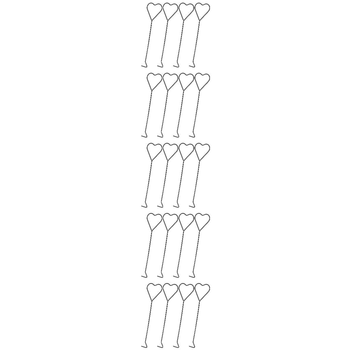 HOMEMAXS 20 pcs Iron Heart Design Wick Dippers Candle Wick Hooks Candle ...