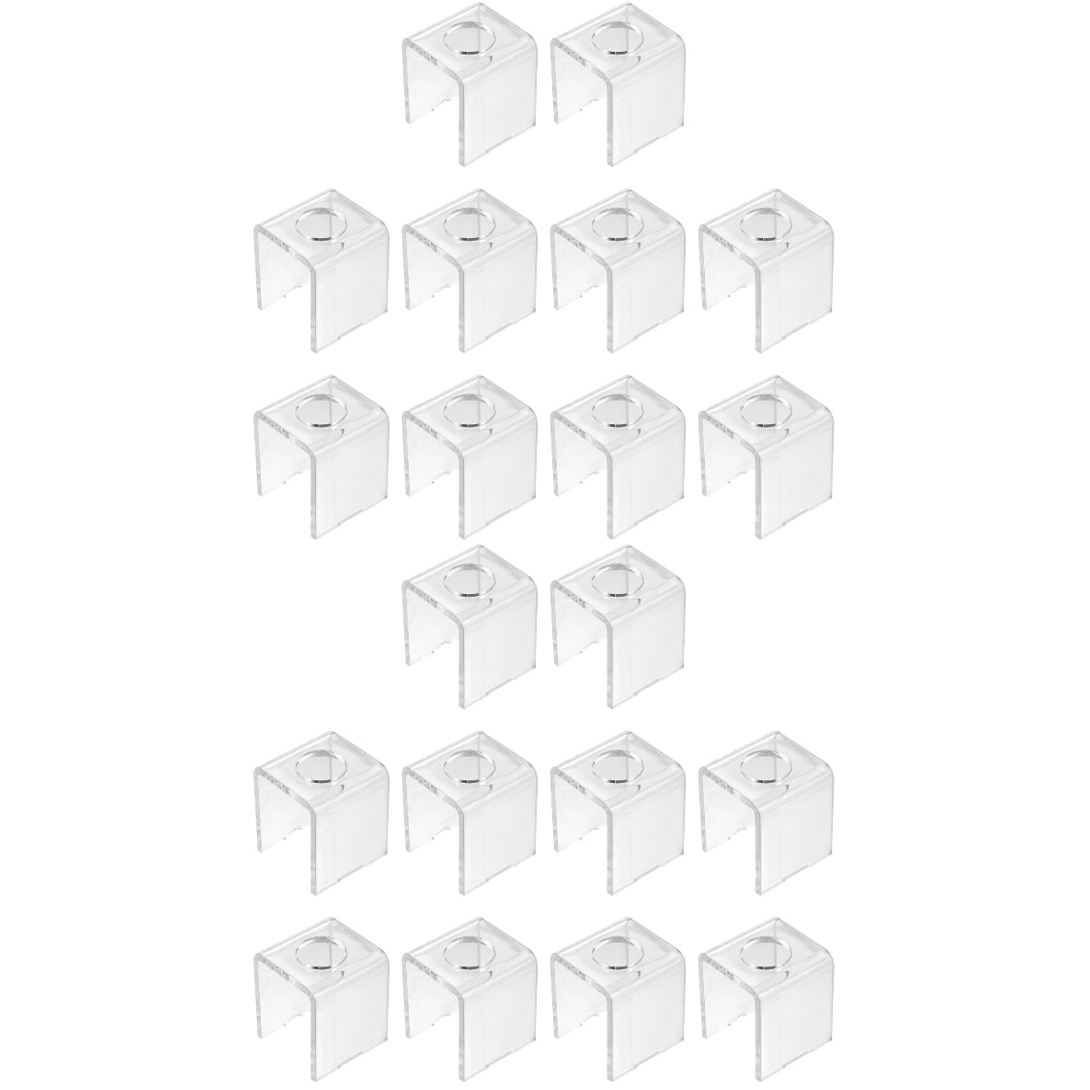 HOMEMAXS 20 pcs Plastic DIY Lipstick Mold Racks Making Mold Bracket DIY ...