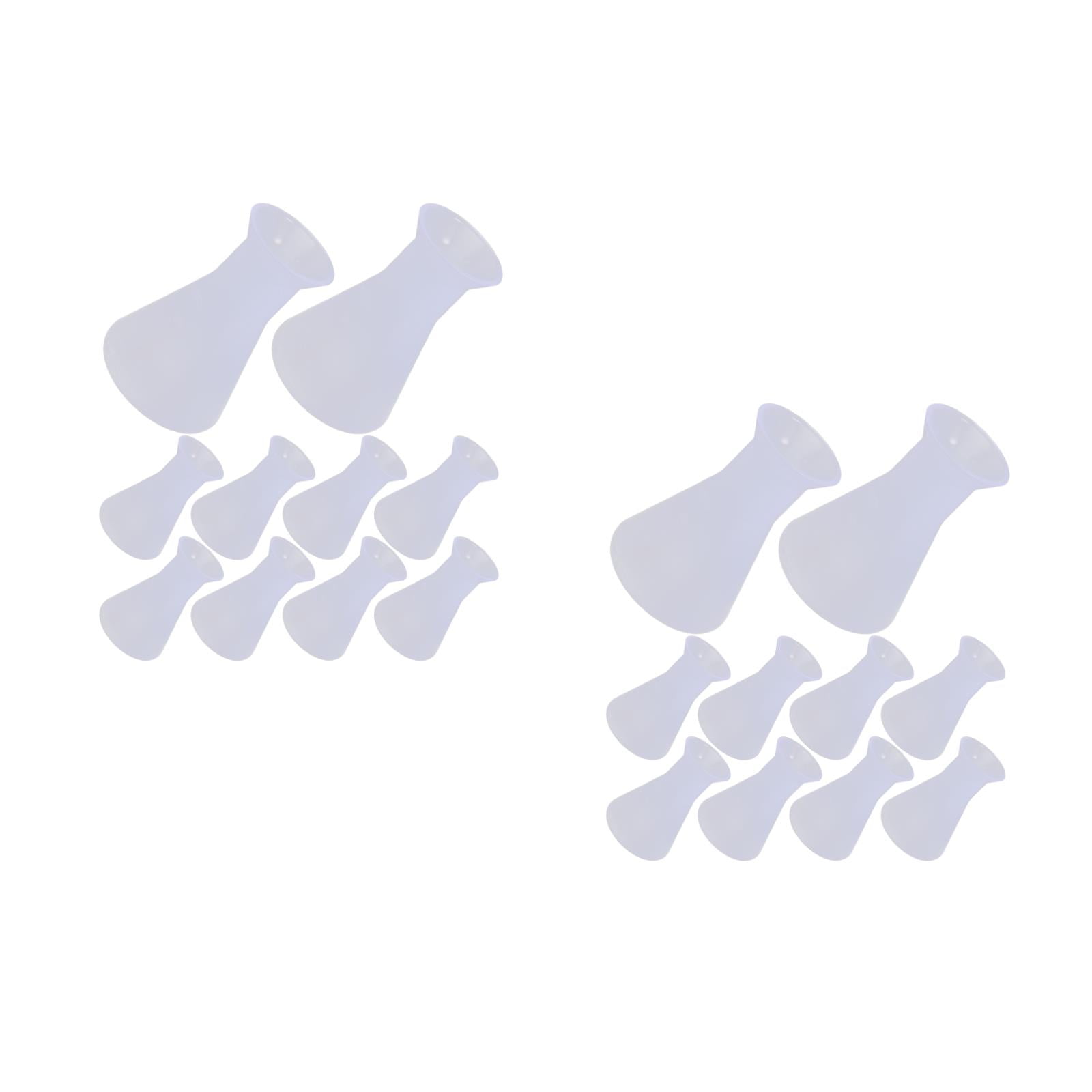 HOMEMAXS 20 pcs Plastic Erlenmeyer Flask Transparent Science Flask Practical Conical Flask ...