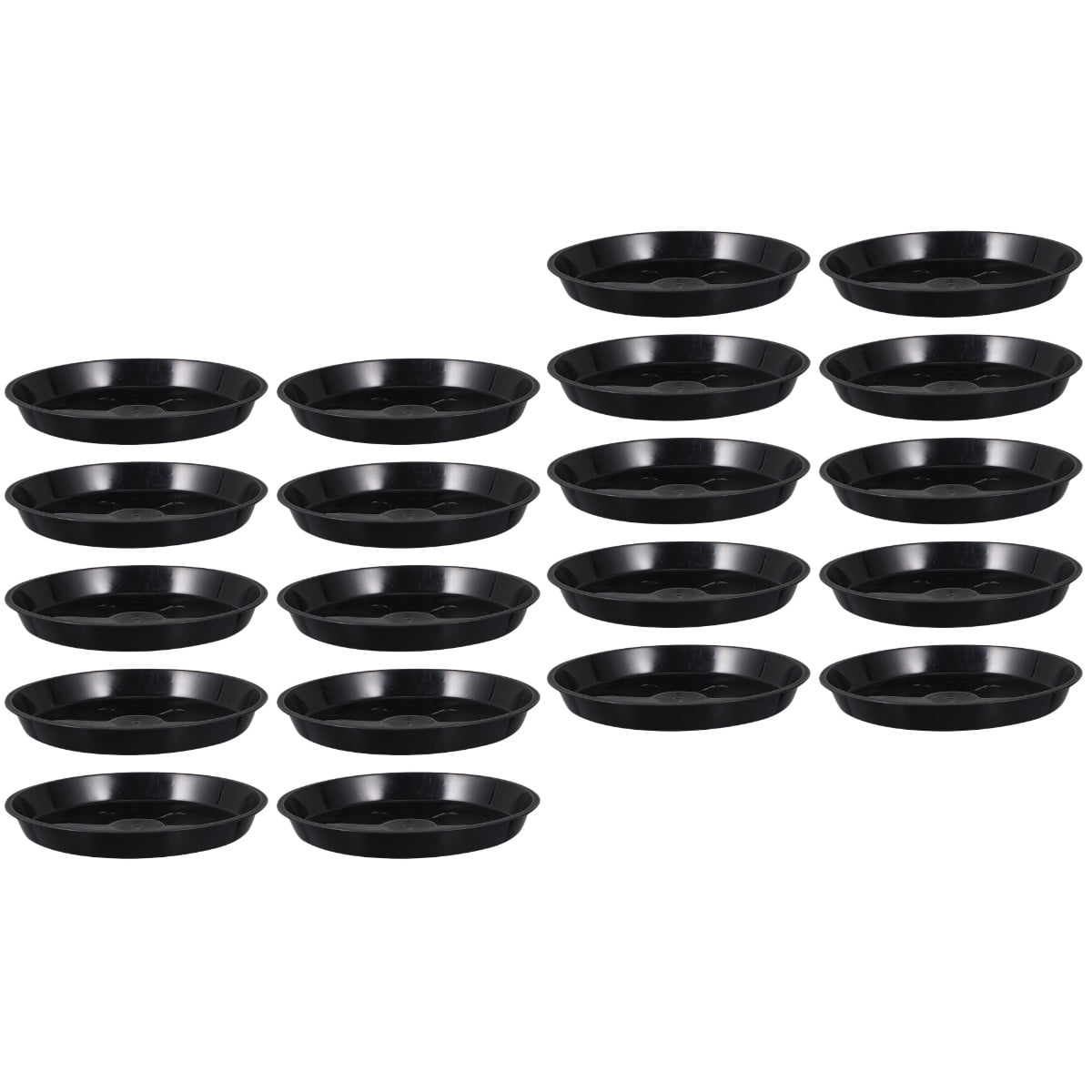 HOMEMAXS 20 pcs Saucer Round Planter Drip Trays Flower Pot Pallet for ...
