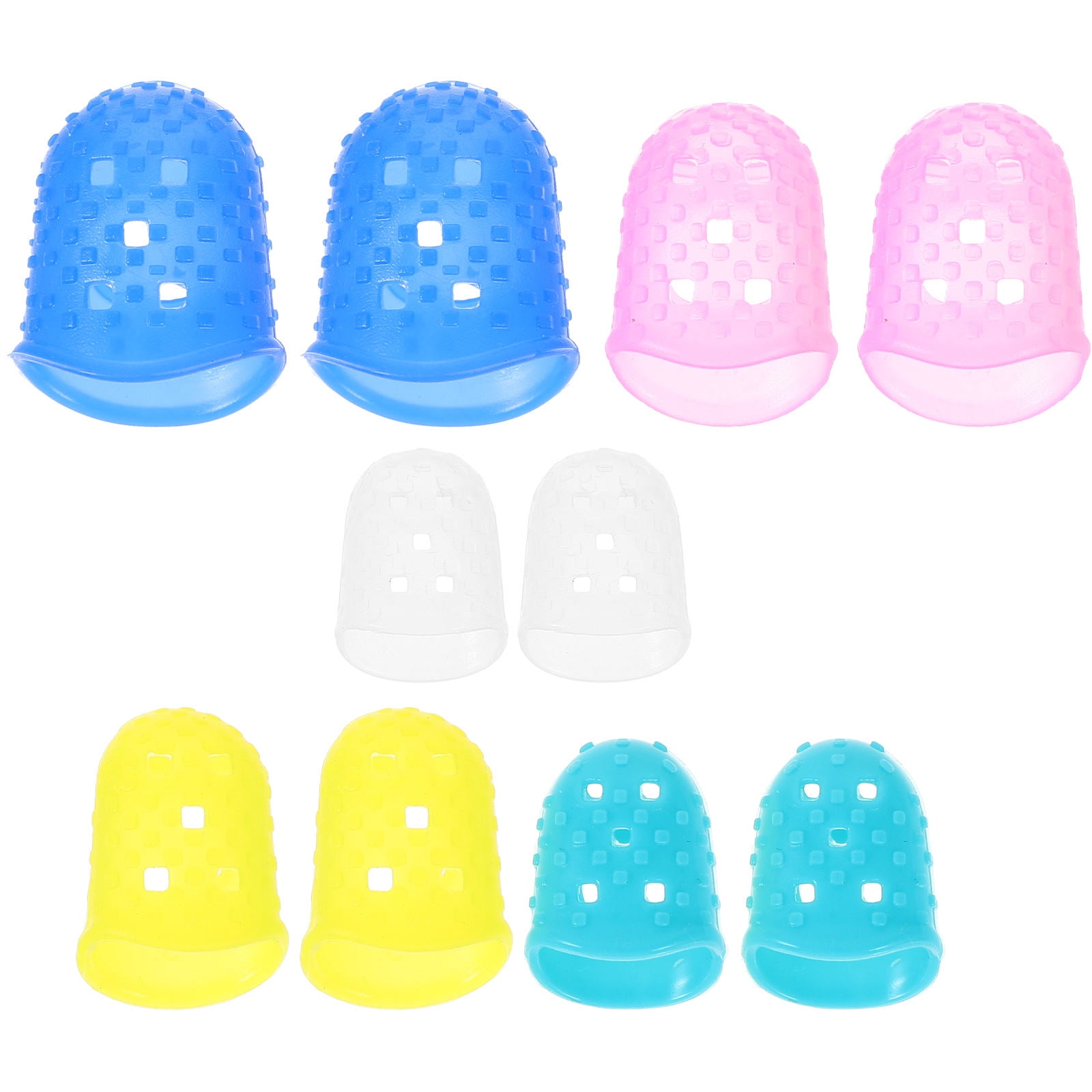 HOMEMAXS 20 pcs Silicone Fingers Tips Guard Guitar Fingertip Protector ...