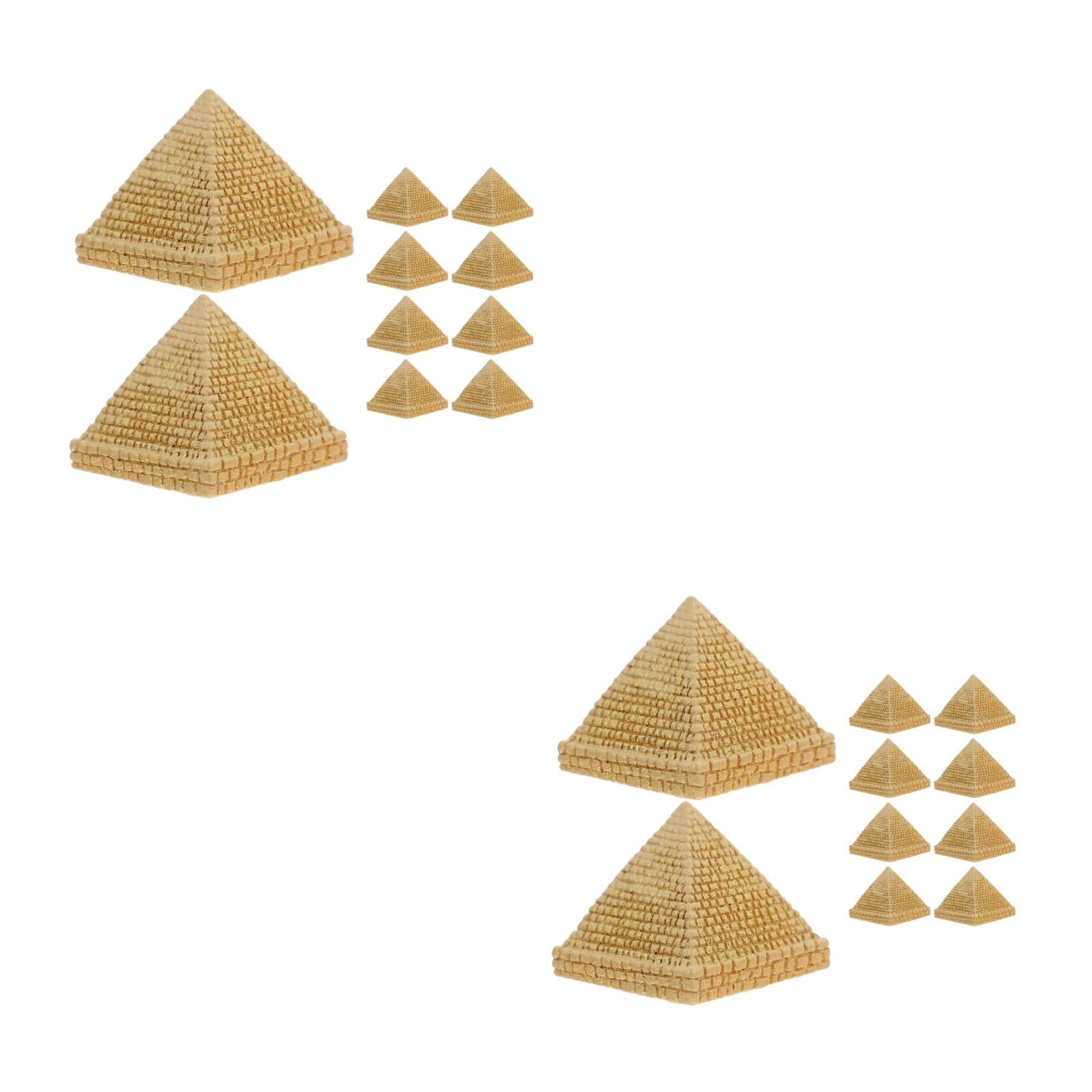 HOMEMAXS 20 pcs Small Pyramid Figurine For Kids And Home Decor Resin ...
