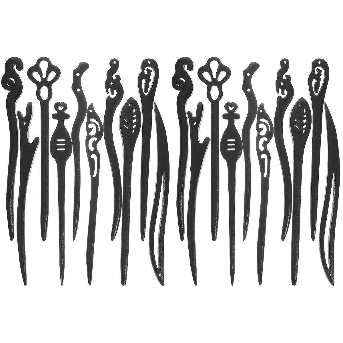 HOMEMAXS 20 pcs Vintage Hair Sticks Wooden Hair Sticks Chinese Style ...