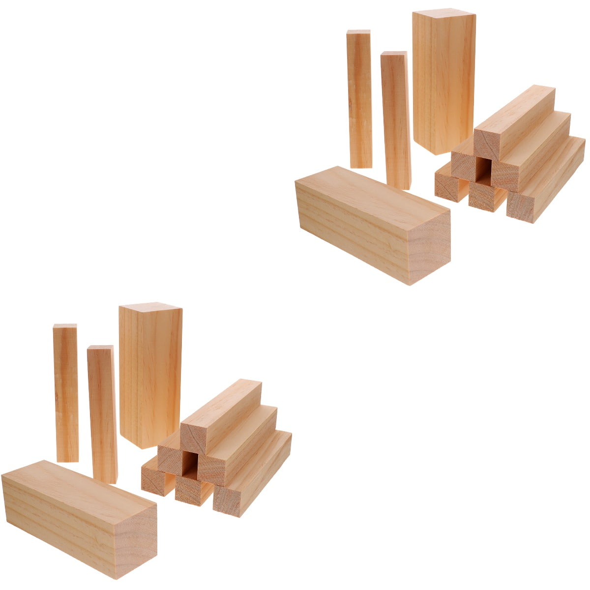 HOMEMAXS 20 pcs Wood Carving Block Unfinished Wood Blocks Blank Wood ...