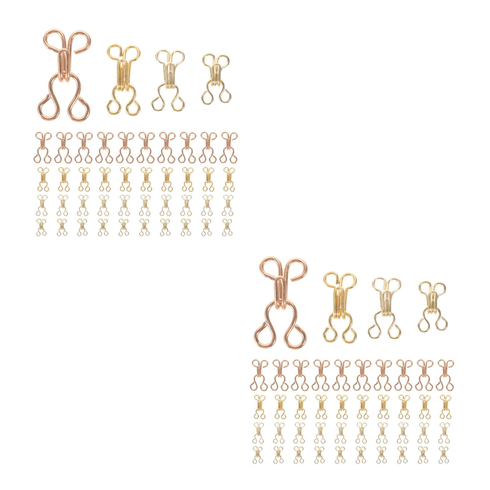 200 Pairs Eye Closures Hooks Eye Sewing Closure for Coat Cape Stole ...