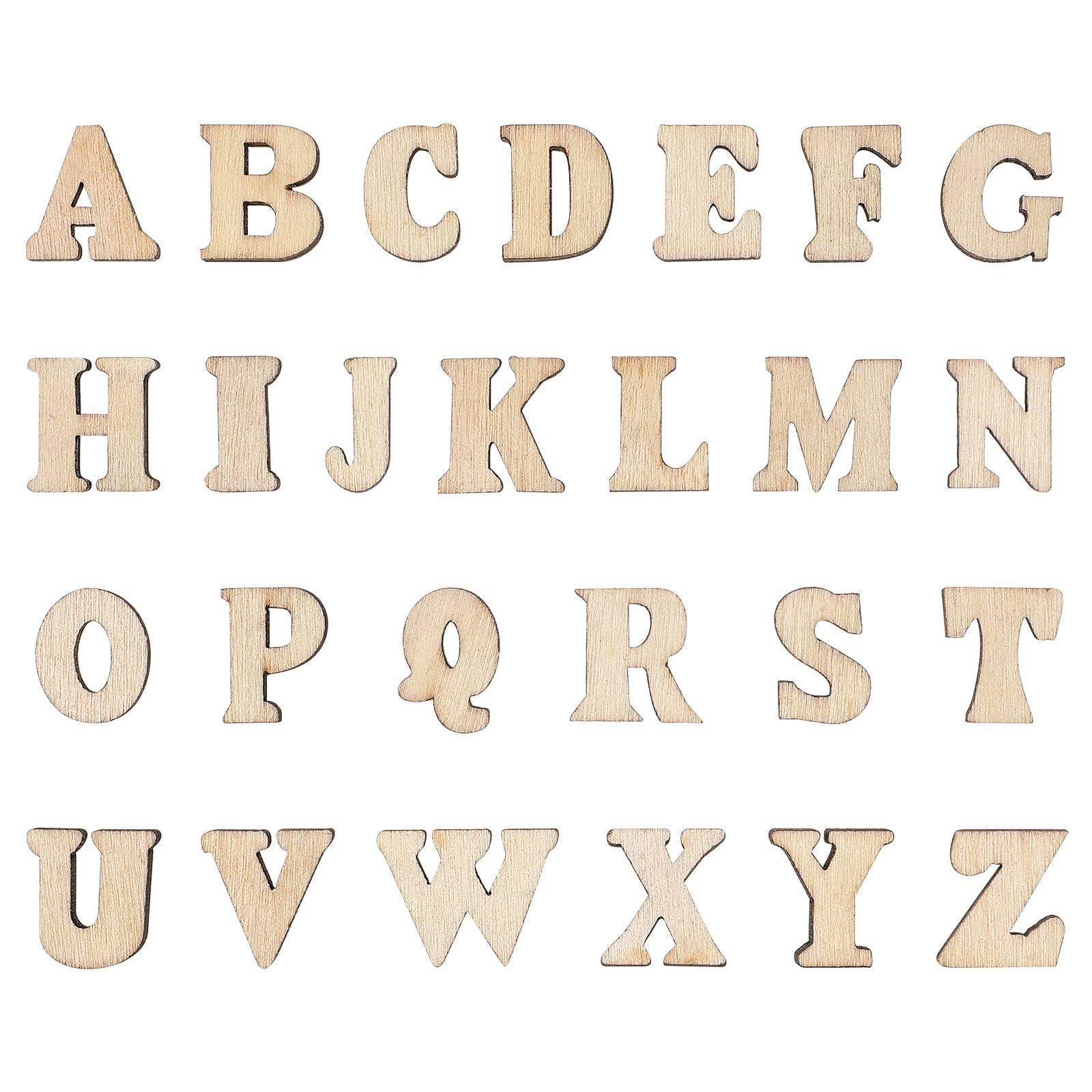 HOMEMAXS 200 Pcs Blank Wood Slices Blocks Number for Kids Craft Letters ...