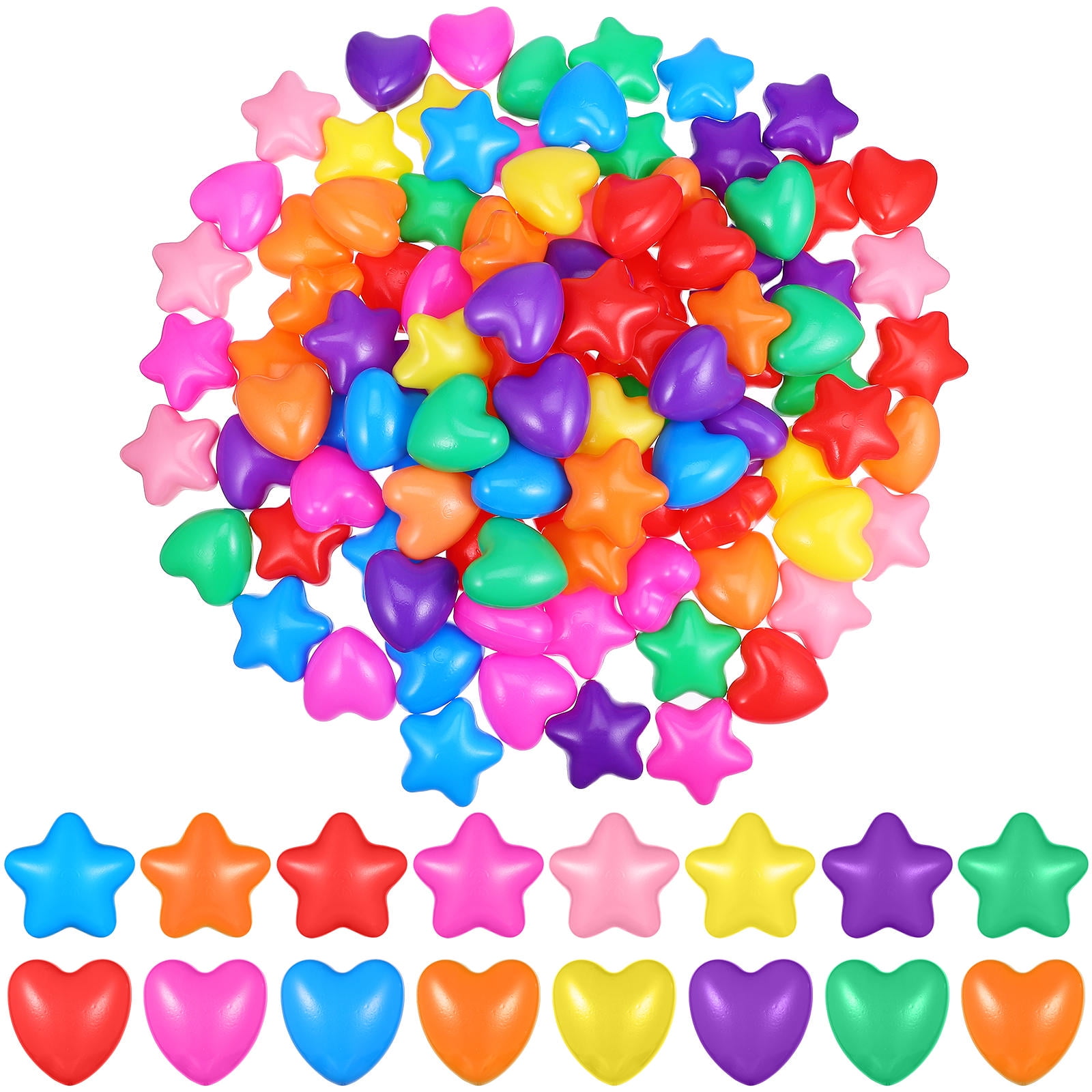 HOMEMAXS 200 Pcs Creative Ocean Balls Star-Shaped Swimming Toys ...