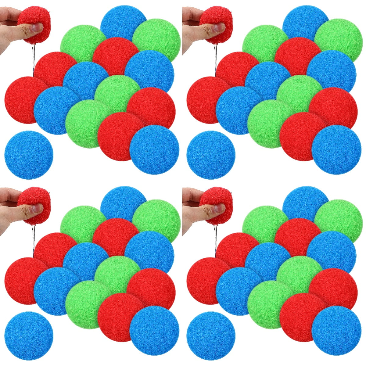 200 Pcs Reusable Water Balls Water Bouncing Balls Absorbent Balls ...