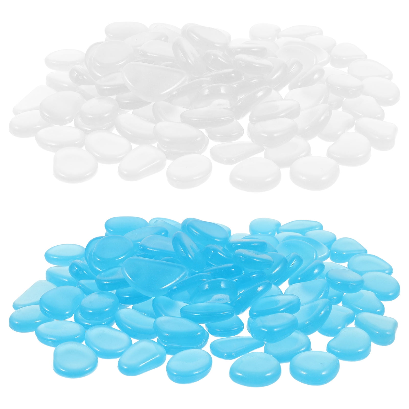 HOMEMAXS 200 Pcs Small Aquarium Decorations Luminous Stone Jewelry ...