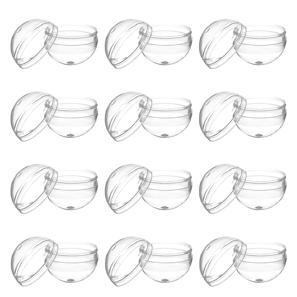 HOMEMAXS 200 Pcs Storage Vending Transparent Capsules Shell Toy ...
