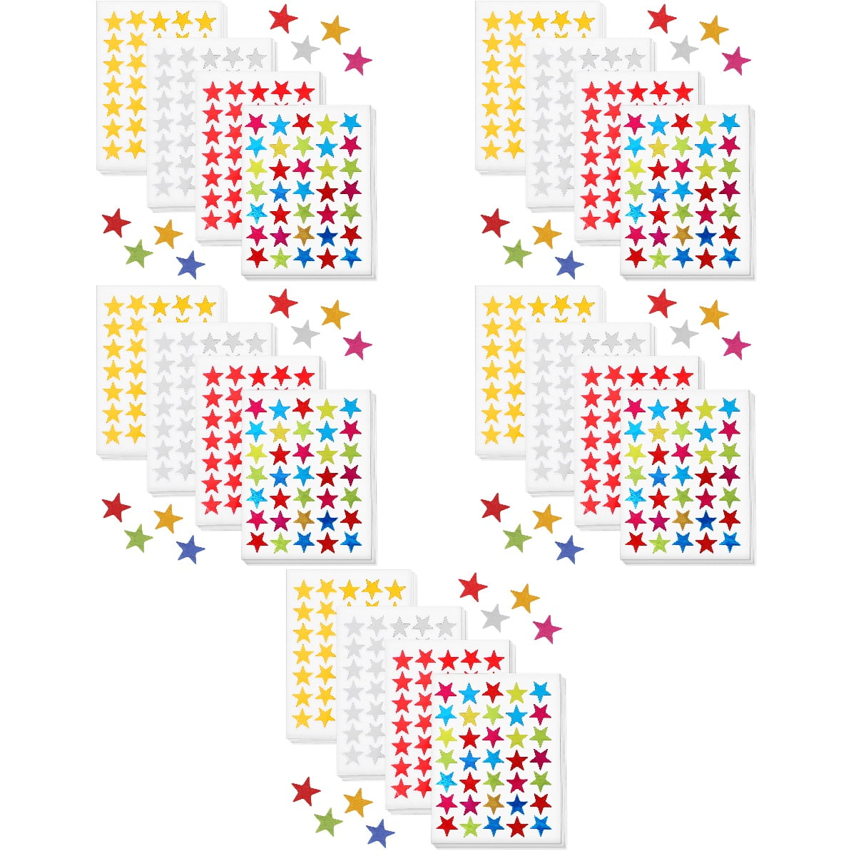 200 Sheets Children Reward Stickers Stars Stickers Decorative Stickers ...