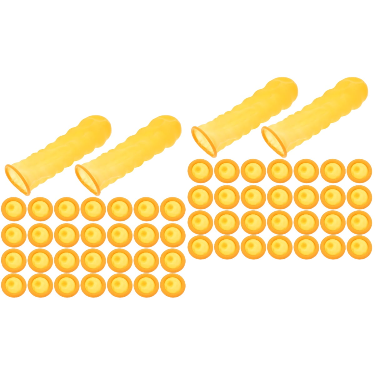 HOMEMAXS 200 pcs Butyronitrile Finger Covers Anti-wear Finger ...