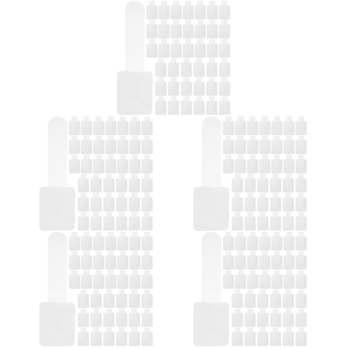 HOMEMAXS 200 pcs Cable Tie Cord Organizer Sticky Strip Hook and Loop ...