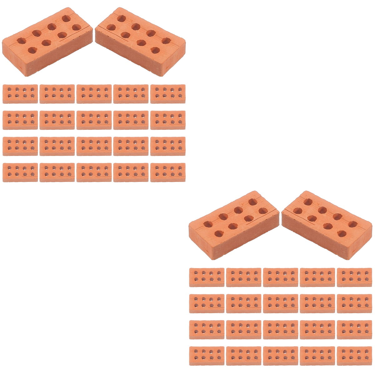 HOMEMAXS 200 pcs DIY Miniature Brick Models Simulation Mini Bricks Models Small Brick Models for ...