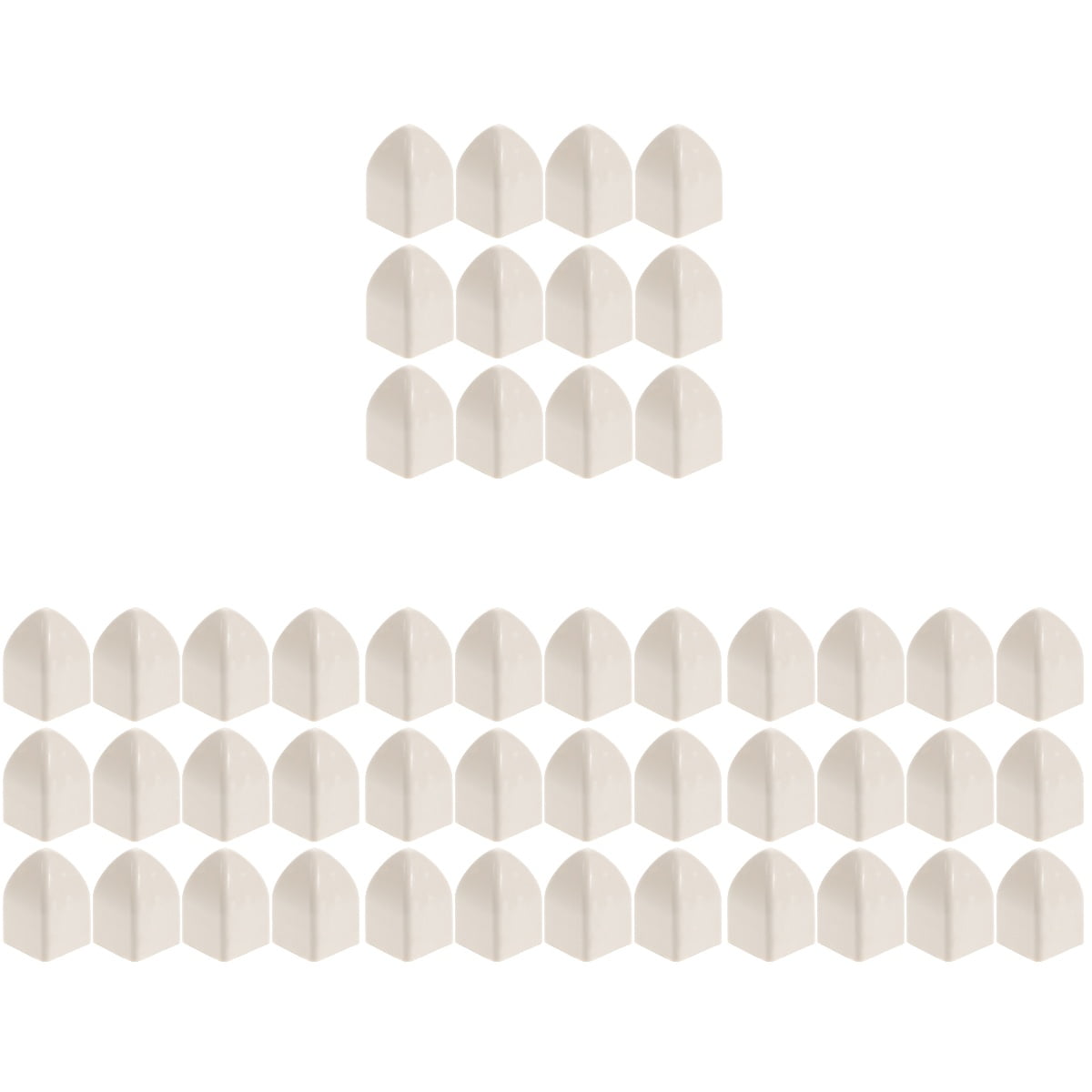 HOMEMAXS 200 pcs Guardrail Cover Square Post Cap Railing Plastic Cover ...