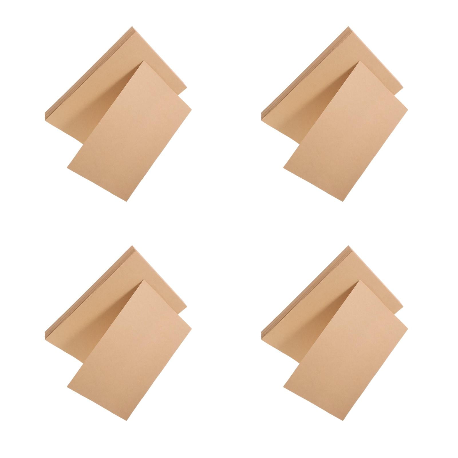 HOMEMAXS 200 pcs Kraft Paper Sheets Thick Cardstock Paper Sheets Multi ...