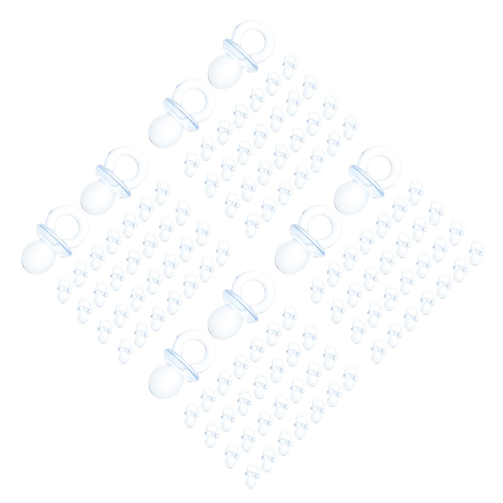 HOMEMAXS 200 pcs Pacifier Baby Girl Baby Charms Baby Shower Table ...