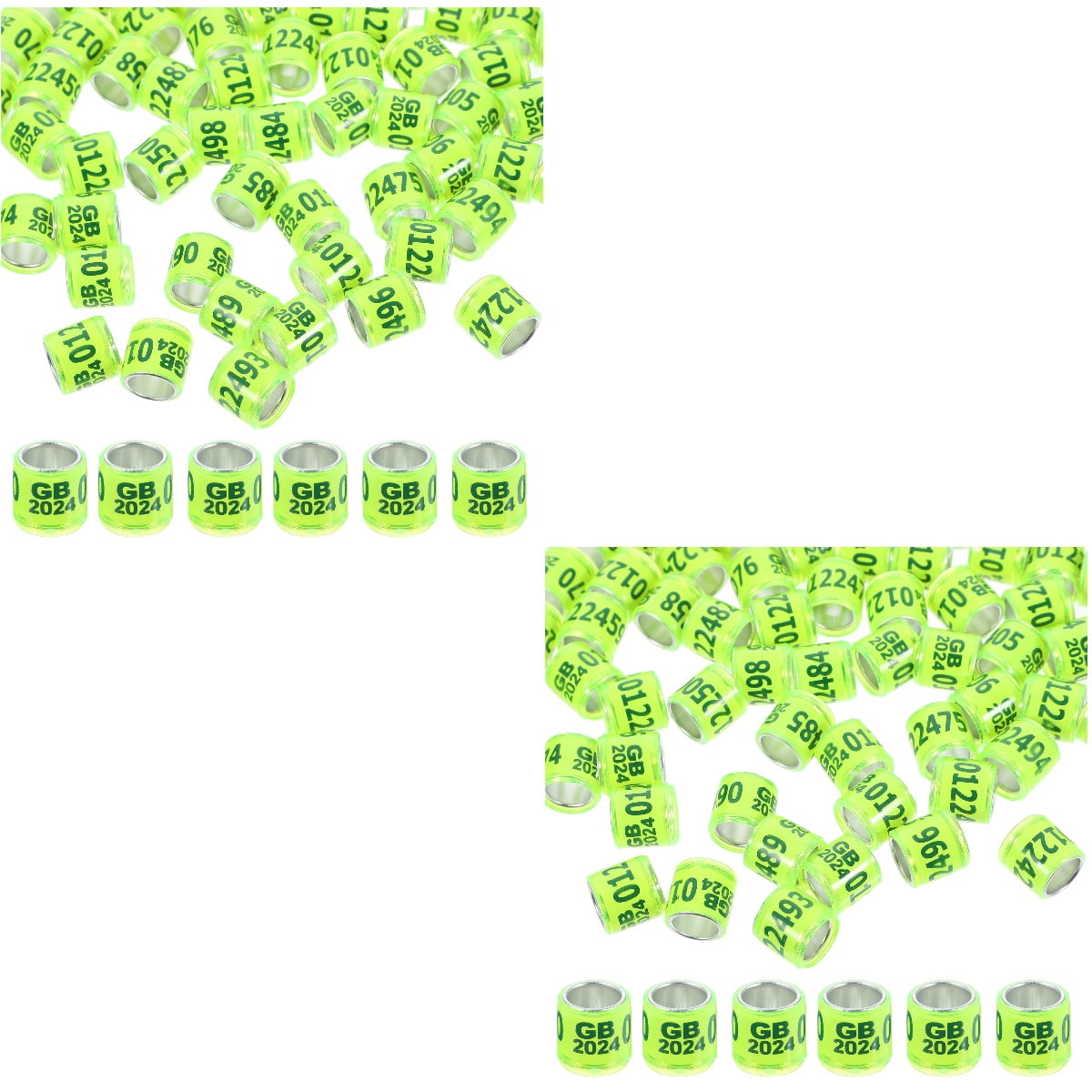 HOMEMAXS 200 pcs Pigeon Foot Rings Pigeons Leg Rings Racing Pigeon Bird ...