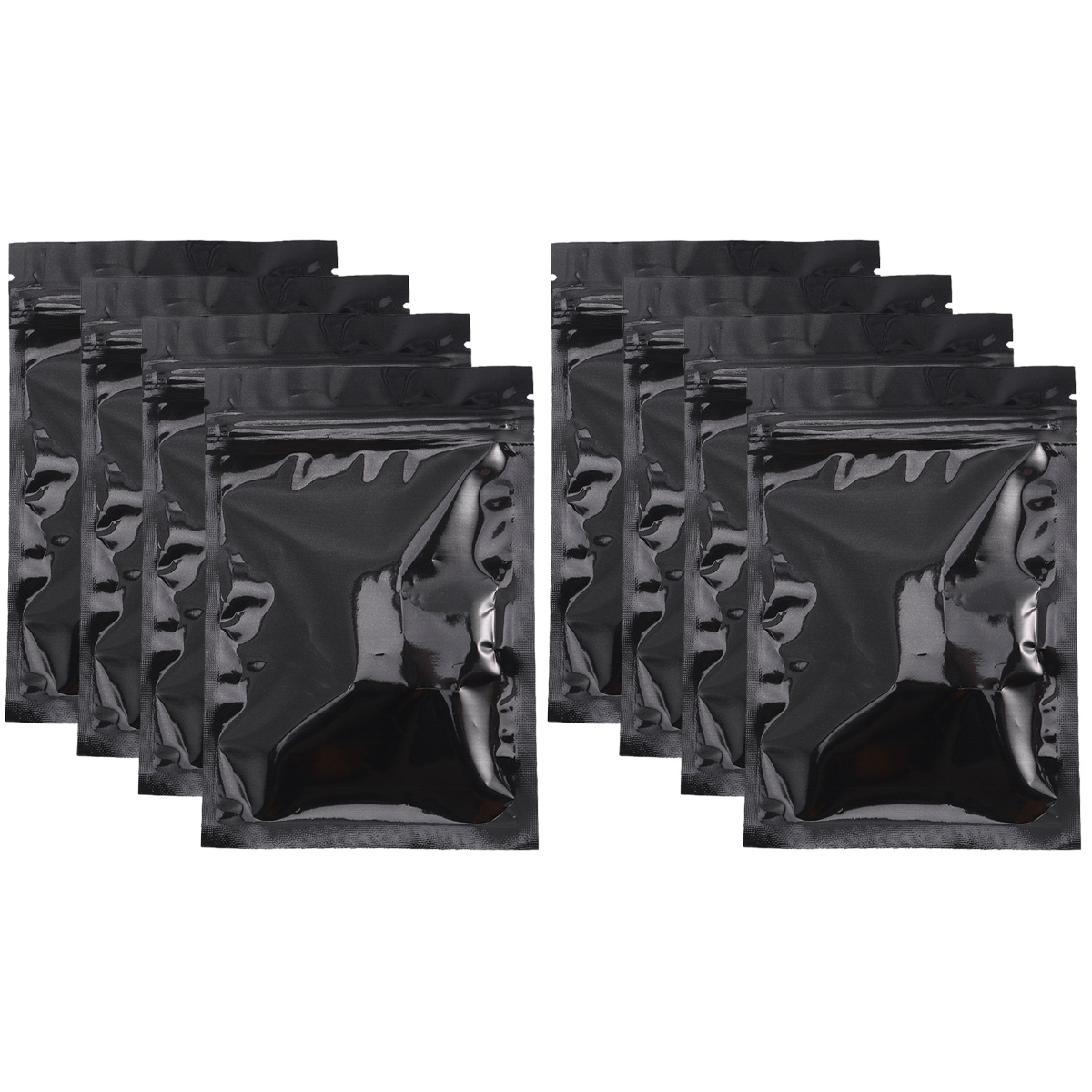 200 pcs Resealable Foil Pouch Bag Flat Zipper Zealed Bag Party Favor ...