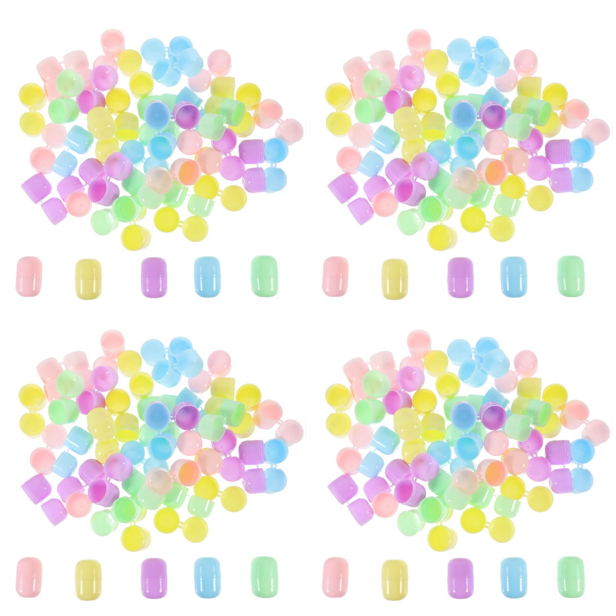 HOMEMAXS 200 pcs Vending Machine Capsules Empty Lottery Balls Fillable ...