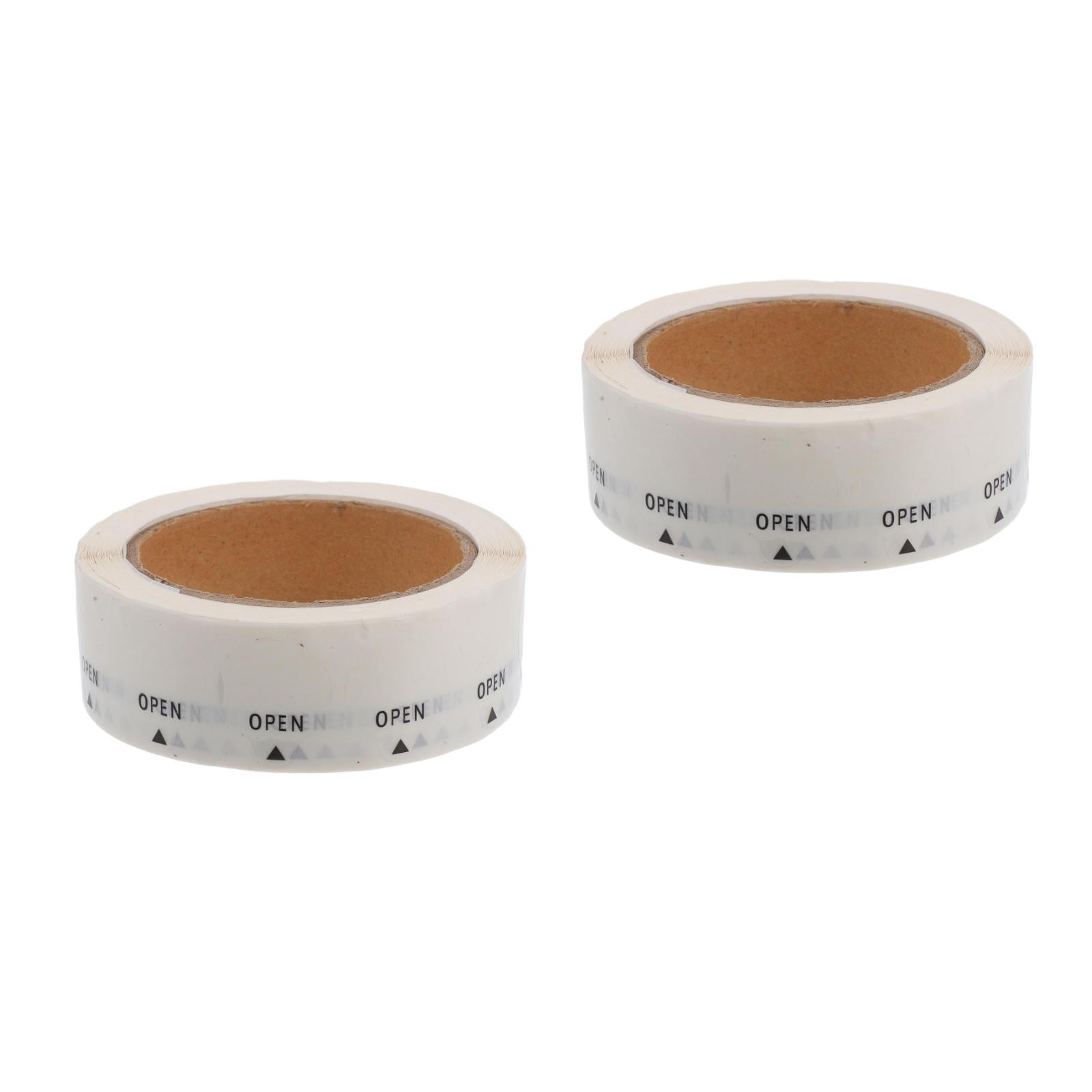 HOMEMAXS 2000 Pcs Open Stickers Label Clear Round Open Labels Easy Peel ...
