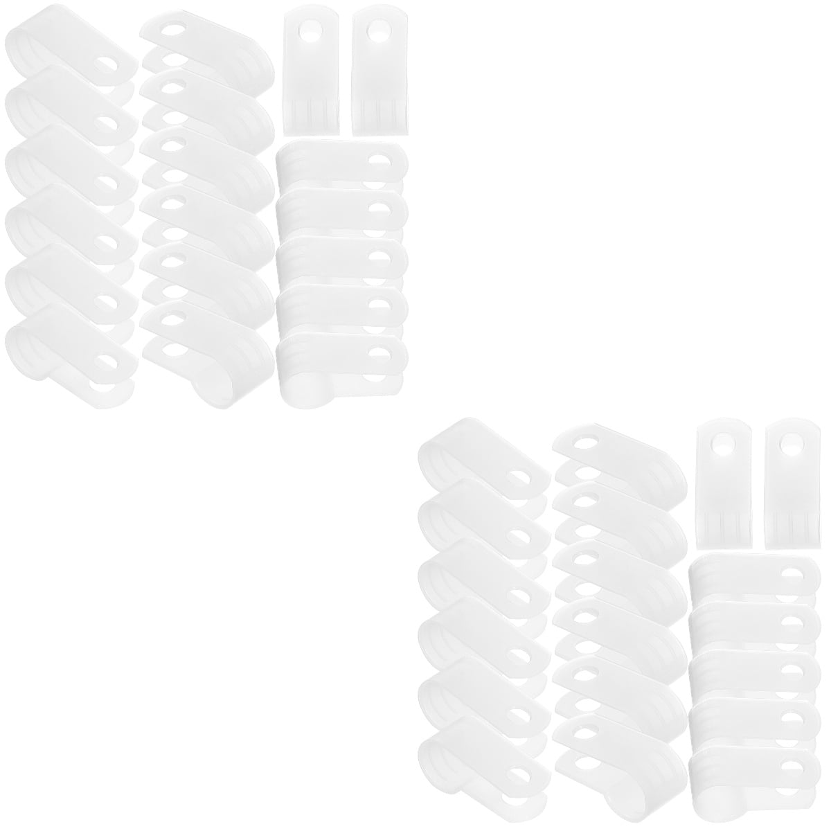 HOMEMAXS 2000 pcs Replacement Rope Light Clip Wire Holder Cable Clip ...