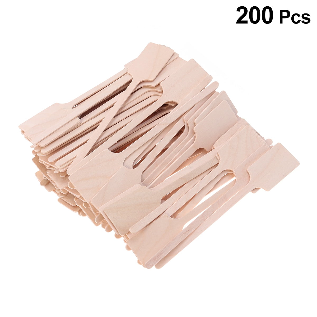 200PCS Disposable Wooden Coffee Stirrer Coffee Stirring Rod Square Head ...
