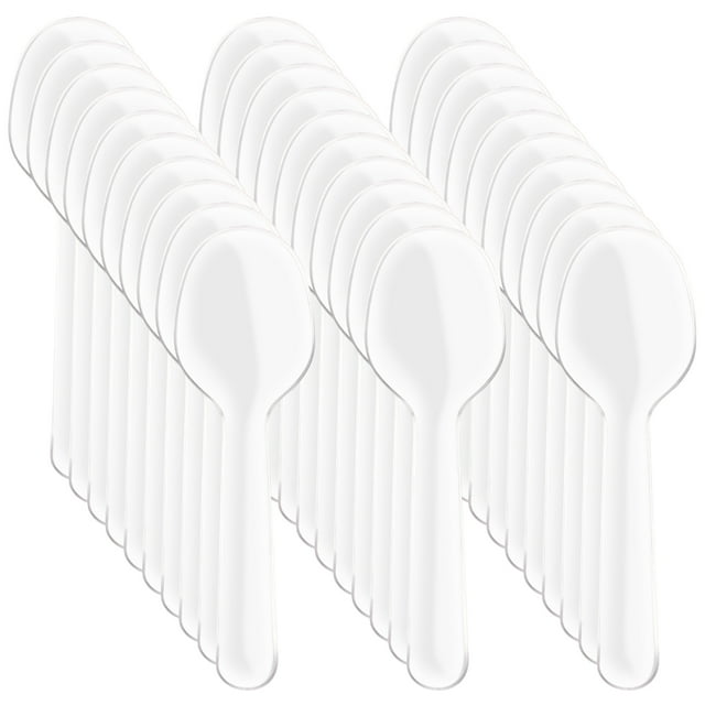 HOMEMAXS 200Pcs Everyday Disposable Plastic Spoons for Dessert, Ice Cream, Parties - Walmart.com