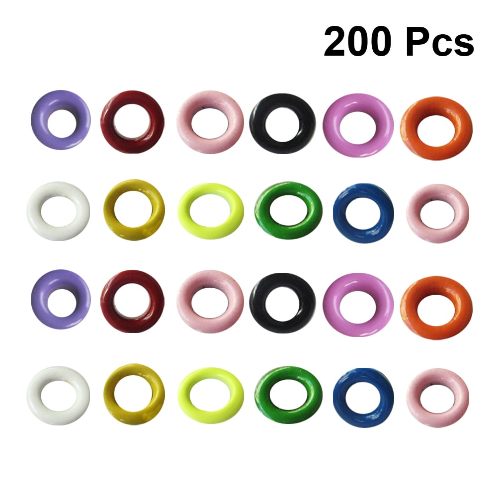 200pcs Colorful Canvas Grommets Hanging Tag Grommet Eyelets Kit Clothes ...