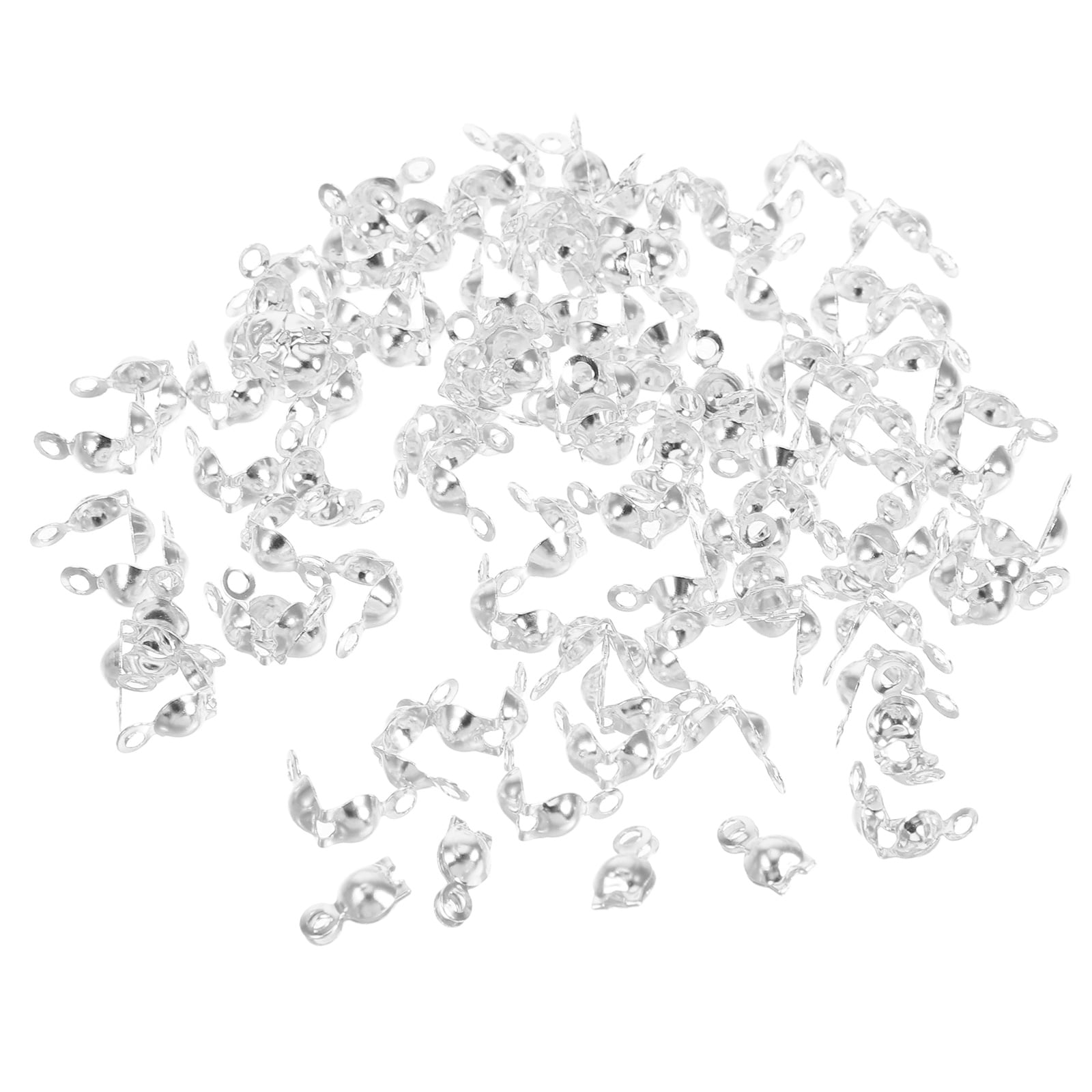 HOMEMAXS 200pcs Connector Clasp Fitting Ball Chain End Crimps Beads ...