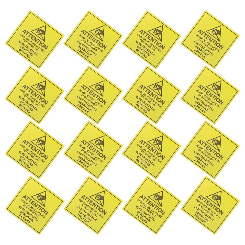 HOMEMAXS 200pcs Static Warning Decals Electrostatic Caution Stickers ...