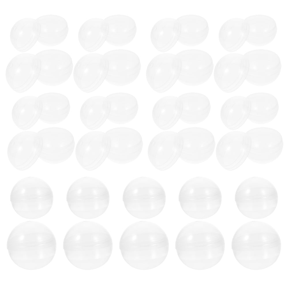 HOMEMAXS 200pcs Transparent Plastic Round Storage Boxes Ideal for ...