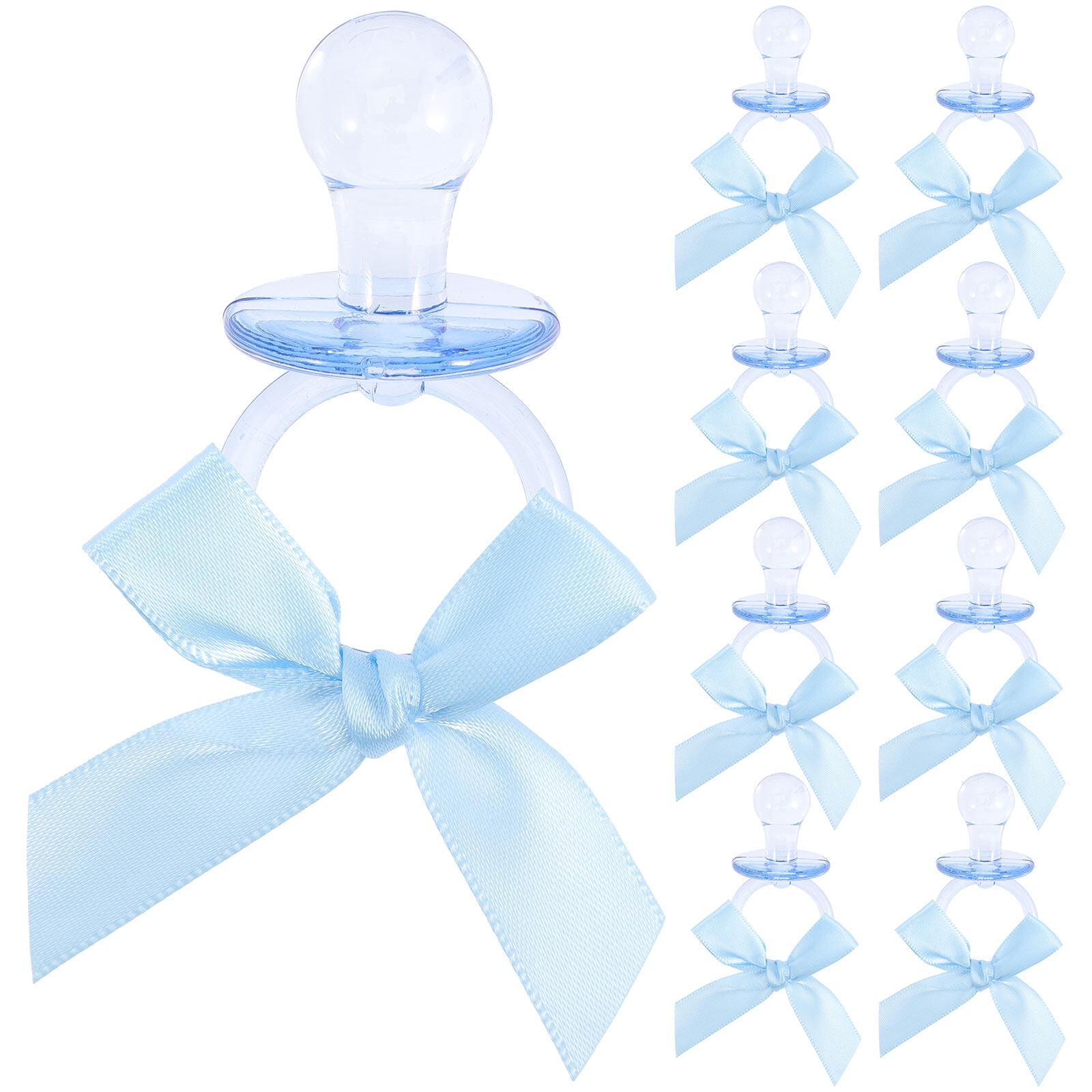 HOMEMAXS 20Pcs Baby Pacifiers with Bow Baby Shower Party Favors Baby ...