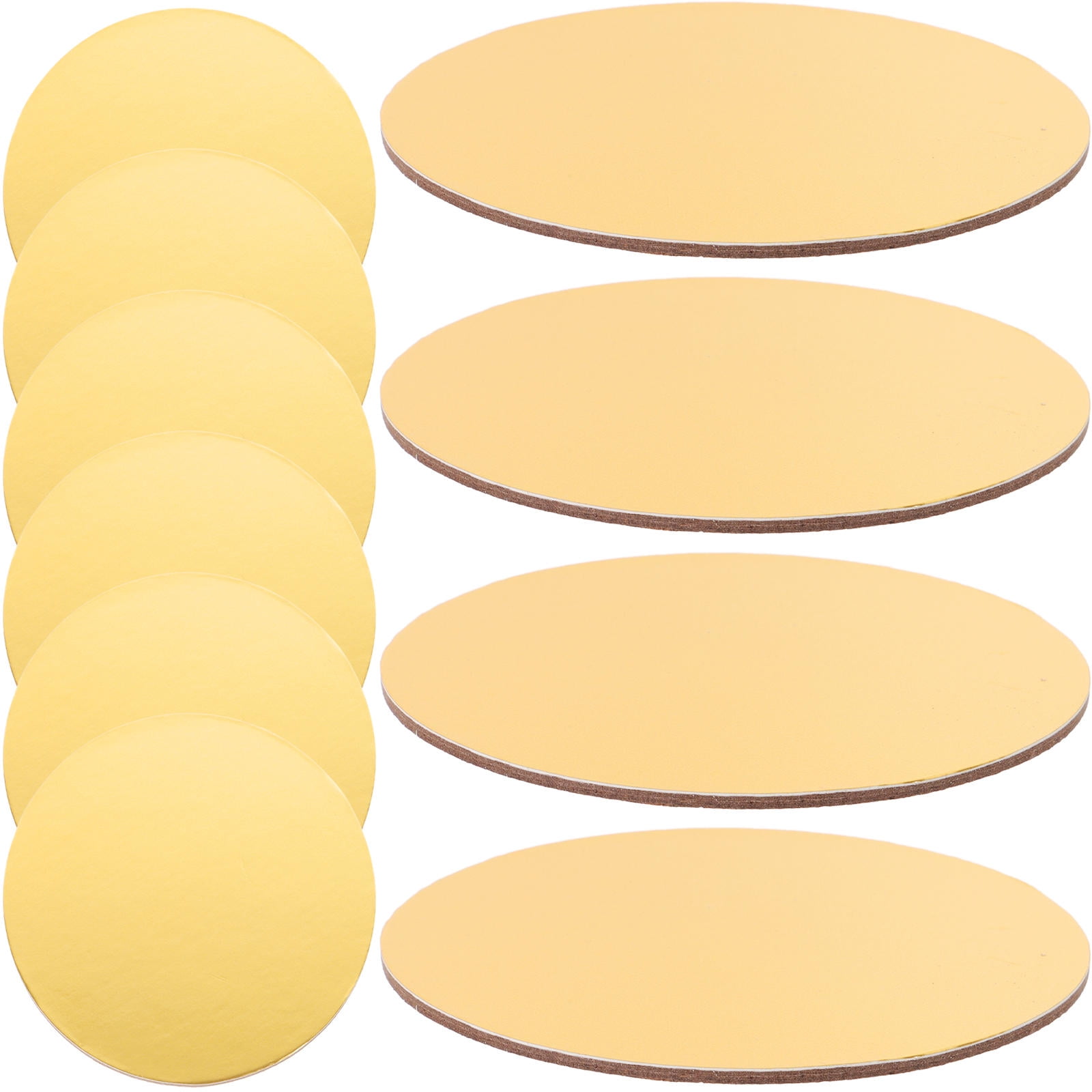 20Pcs Golden Round Cake Boards Sturdy Paper Cake Display Bases for Air ...