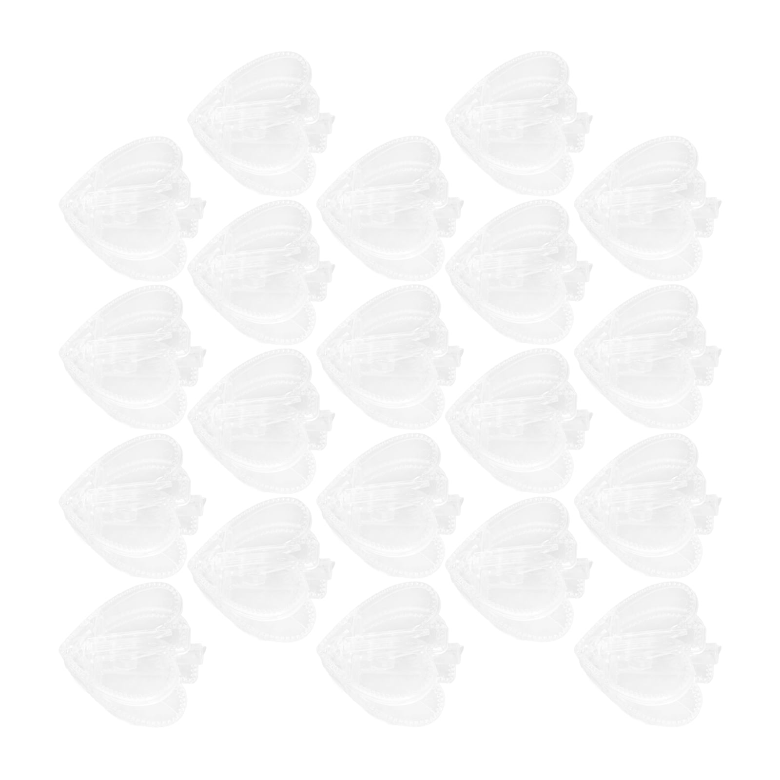 HOMEMAXS 20Pcs Heart Photo Clips Chip Bag Clips Picture Clamps ...