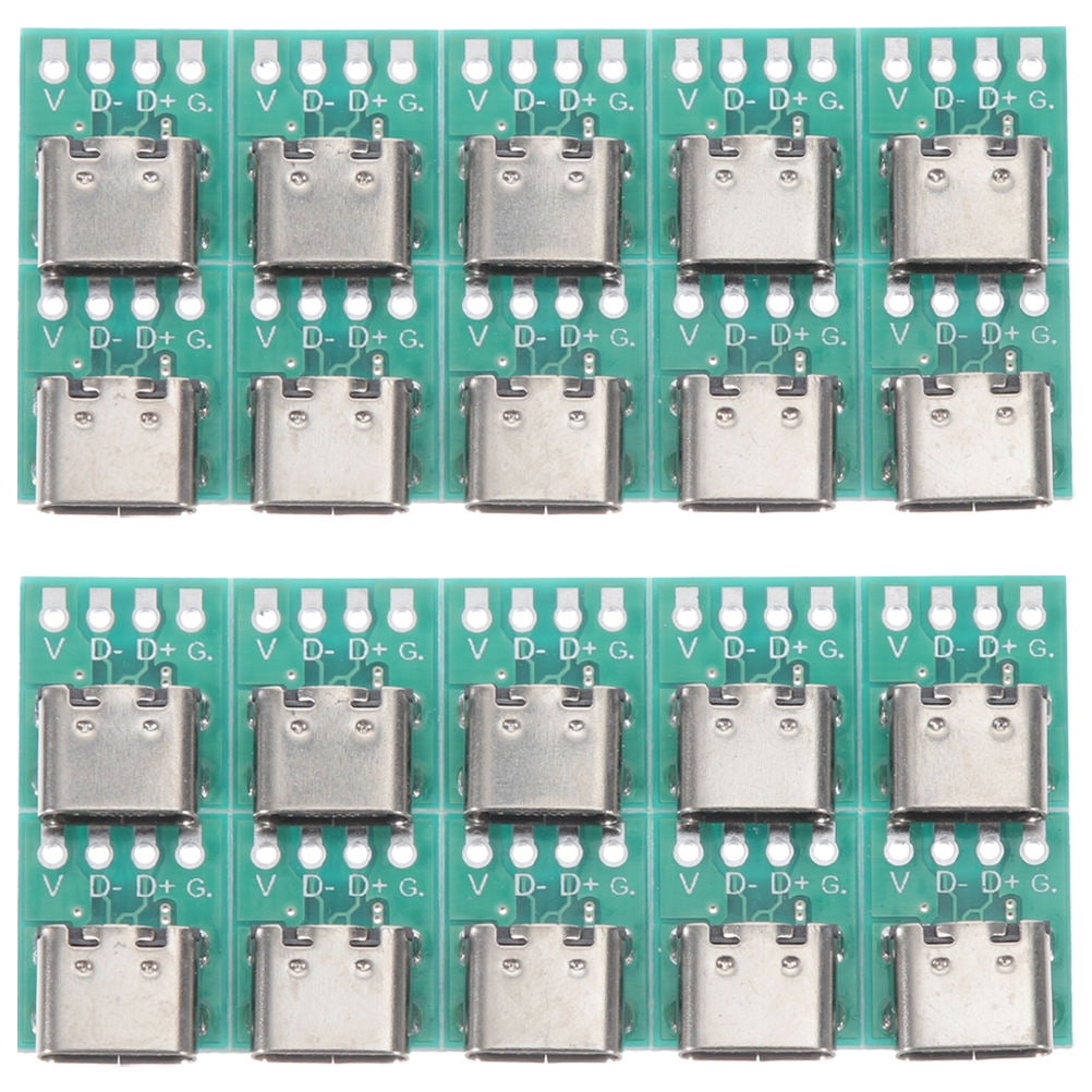 HOMEMAXS 20Pcs USB C Board Receptacle Adapters USB C PCB Converters USB ...