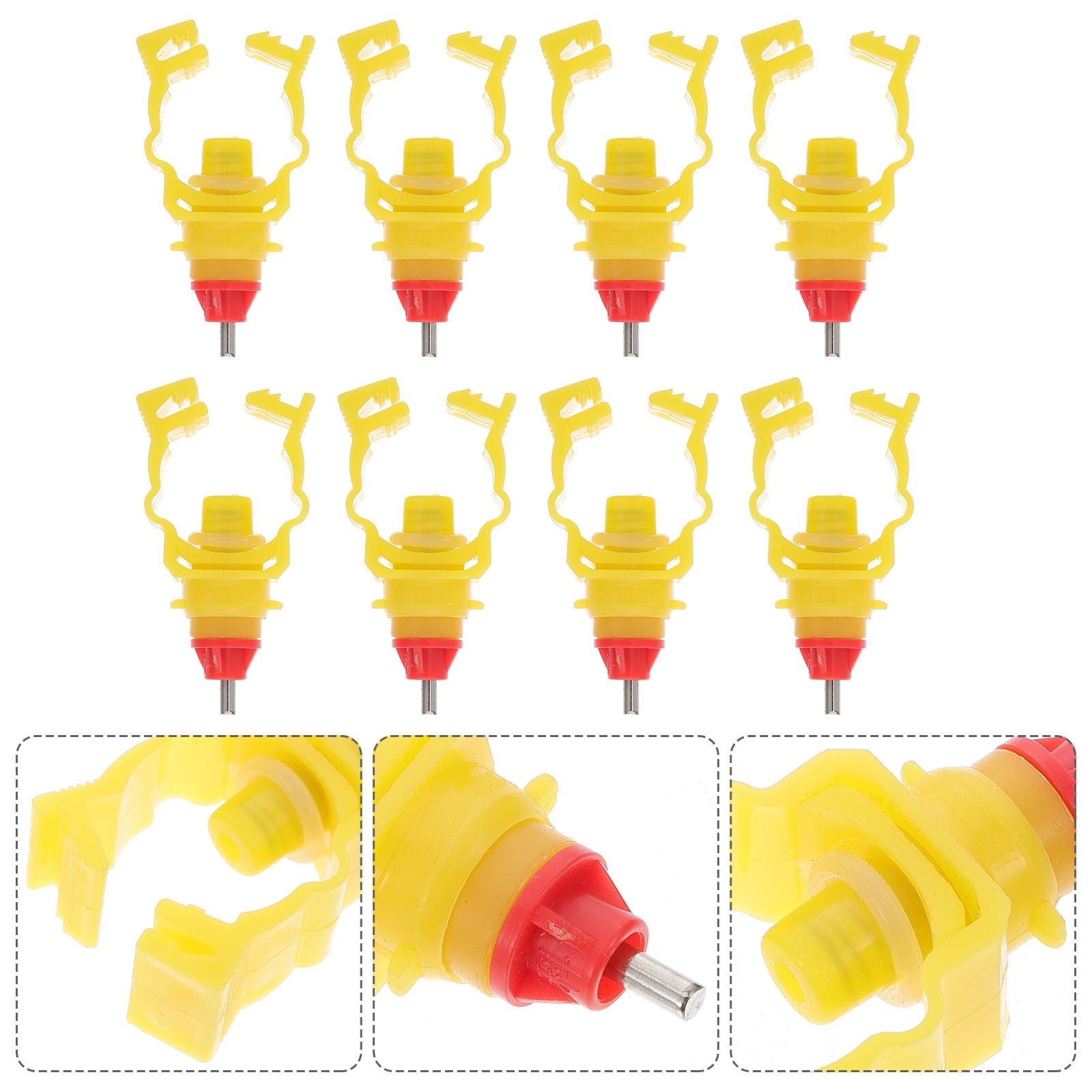 HOMEMAXS 20pcs Chicken Water Feeder Poultry Drinker Feeders Poultry Hen ...