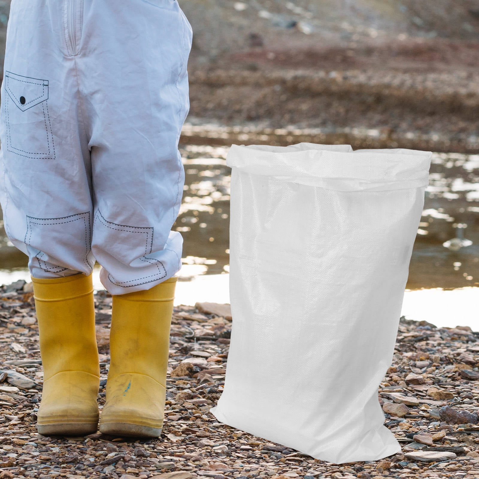 HOMEMAXS 20pcs Empty Sandbags For Flood Control Woven Sandbags For ...