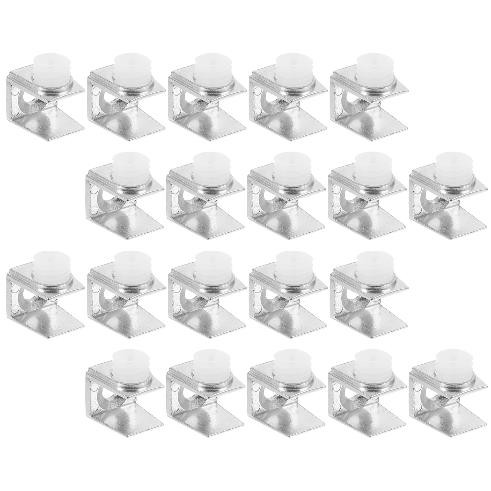 HOMEMAXS 20pcs Glass Bracket Glass Clip Fixed Bracket Glass Shelf ...