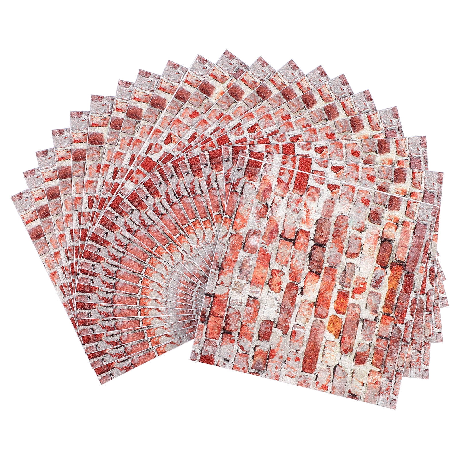 HOMEMAXS 20pcs Mini House Wall Paper Stickers Adhesive Mini Wallpaper ...