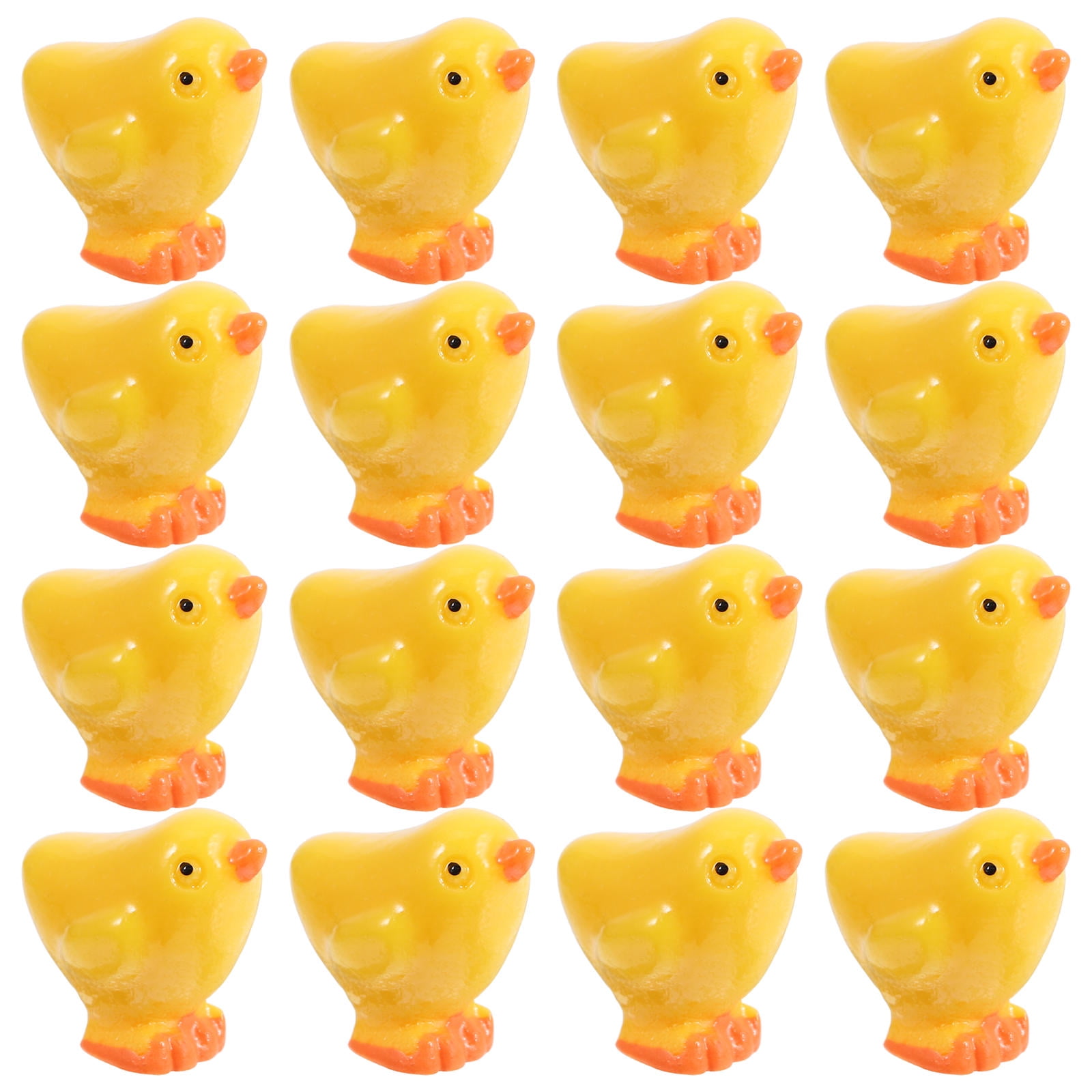 20pcs Miniature Chickens Mini Resin Animals Tiny Figurines For Easter ...