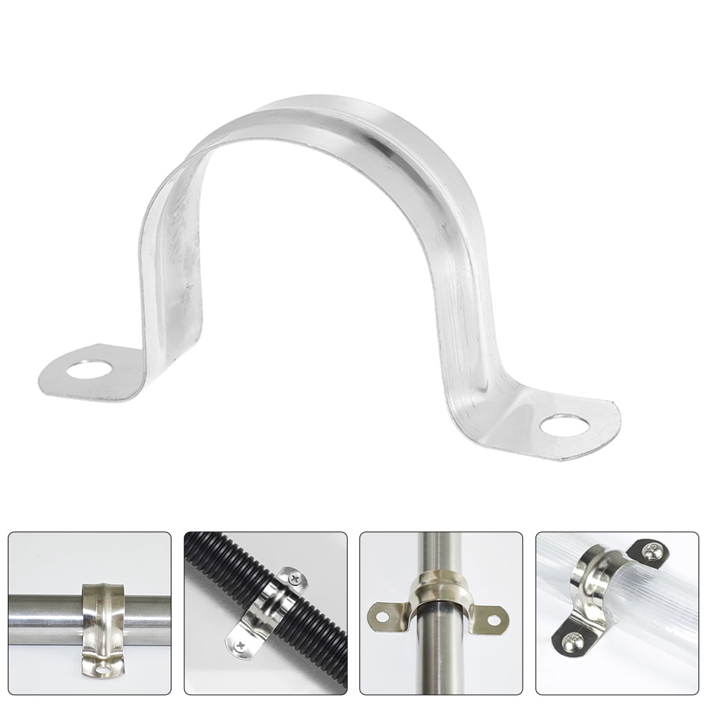HOMEMAXS 20pcs Pipe Straps U Bracket Industrial Pipeline Clamp Water ...