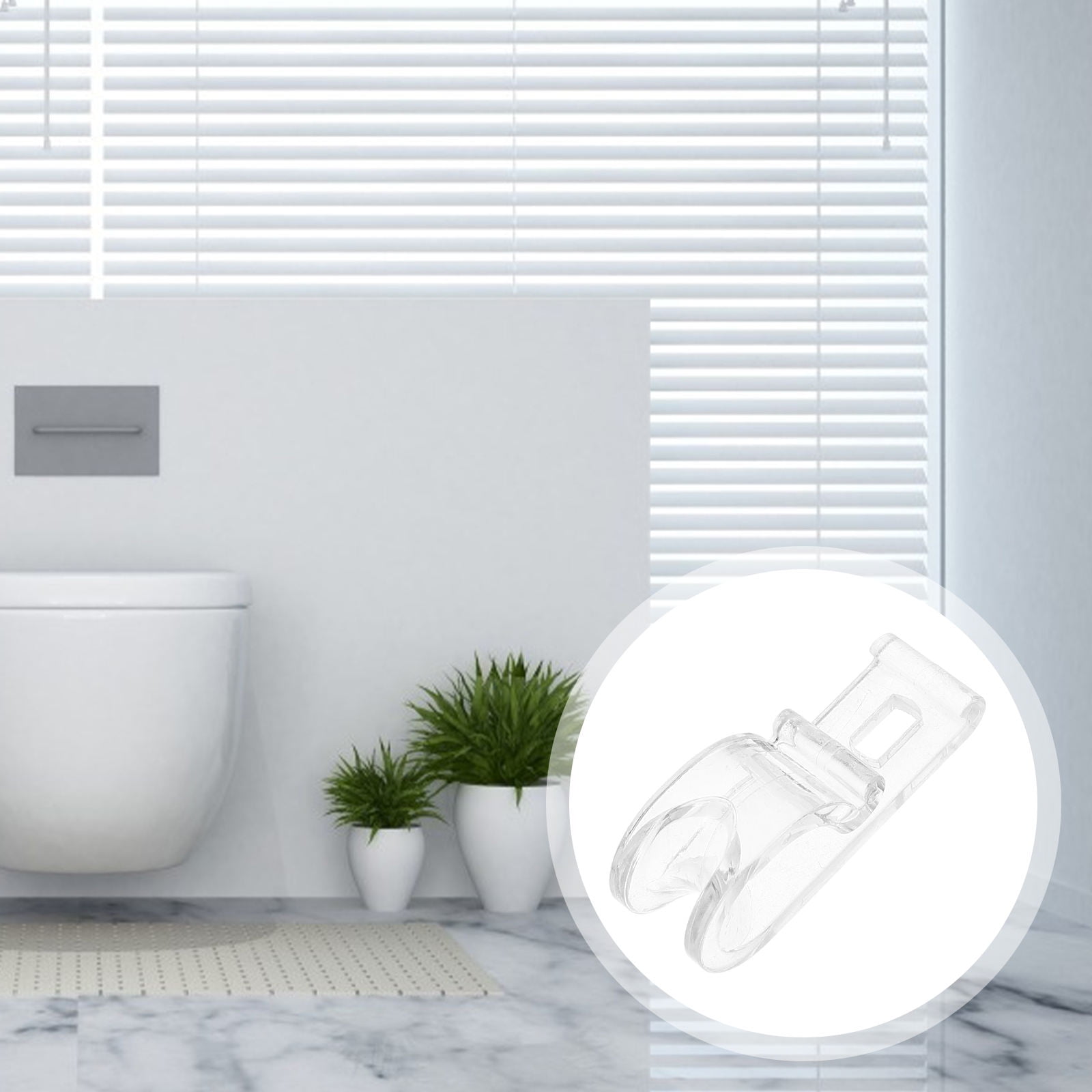 HOMEMAXS 20pcs Shade Clear Chain Retainer Curtain Hooks for Roller ...