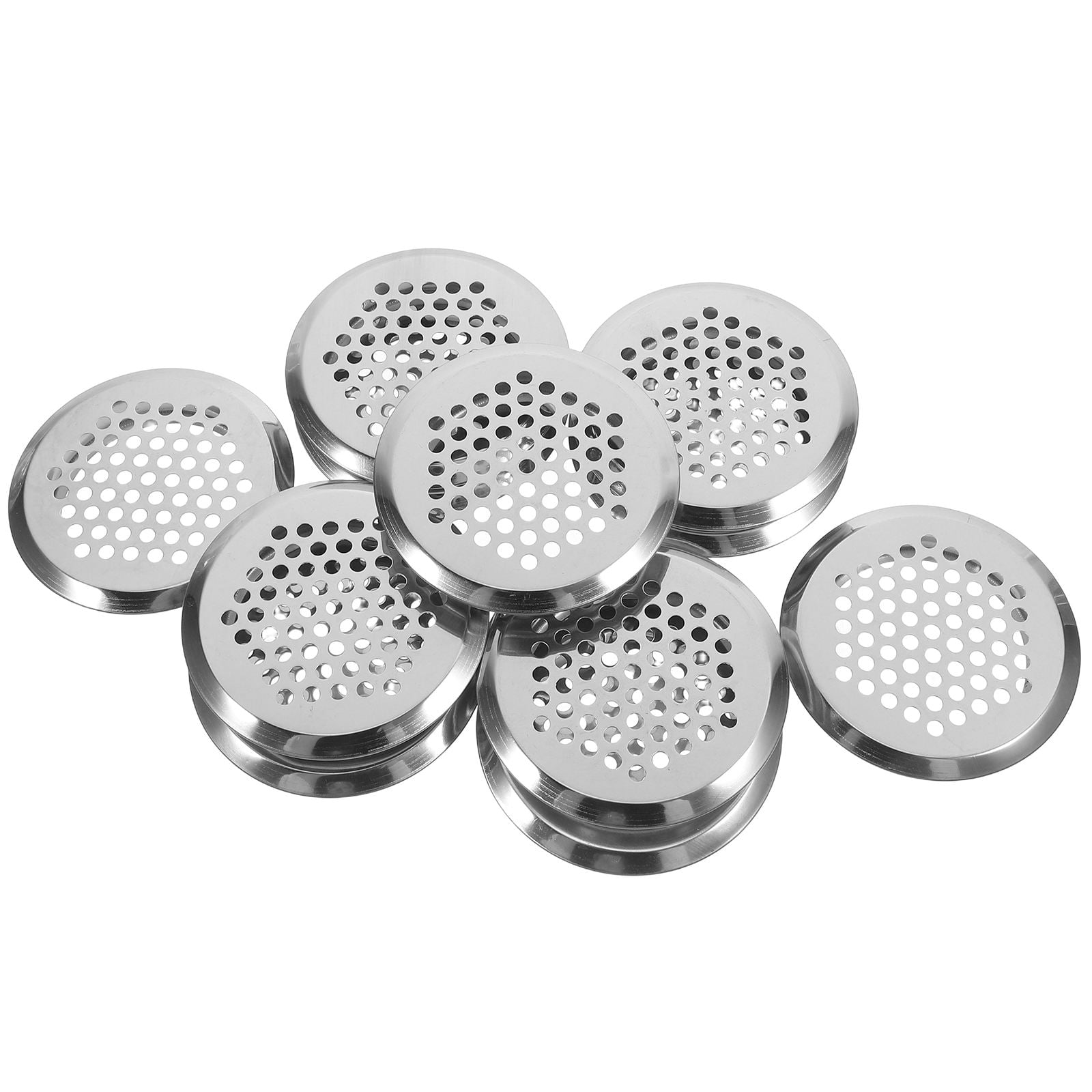 HOMEMAXS 20pcs Stainless Steel Round Vent Louvers For Cabinets ...