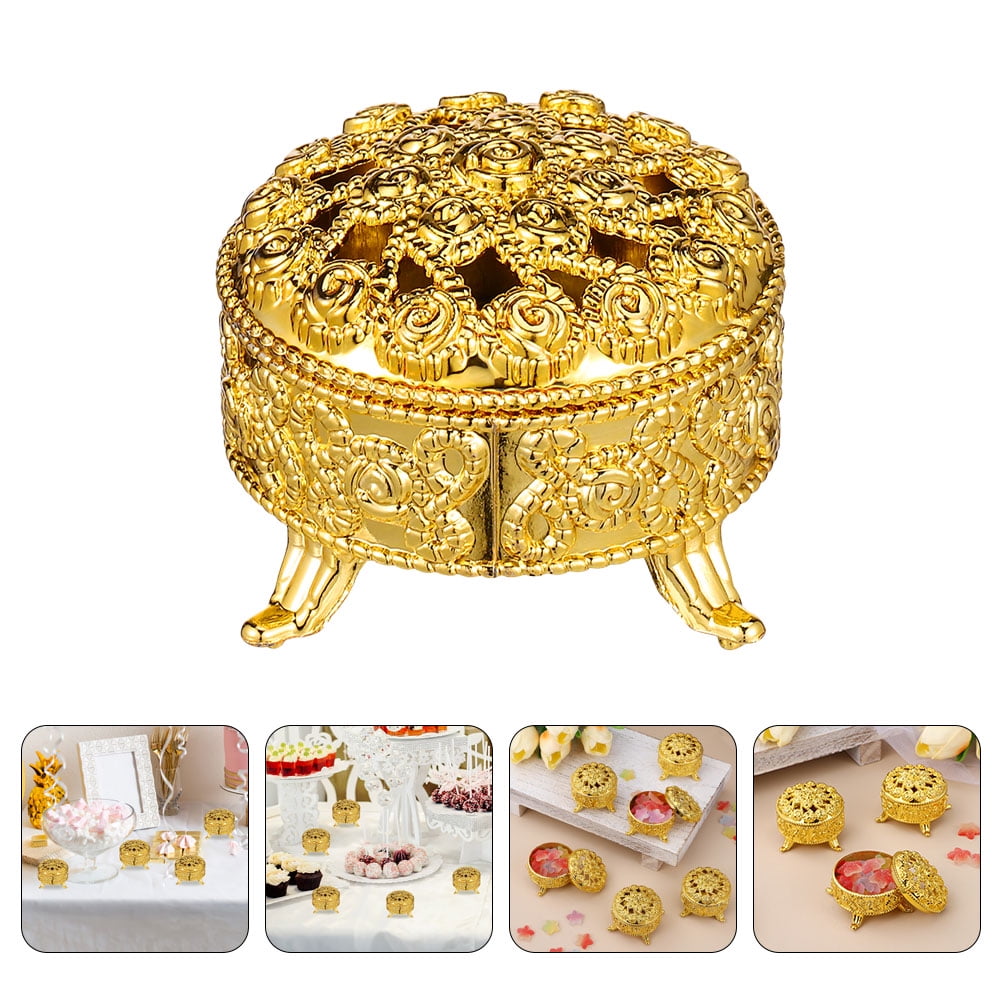 HOMEMAXS 20pcs Vintage Round Candy Boxes Jewelry Box Wedding Sugar ...