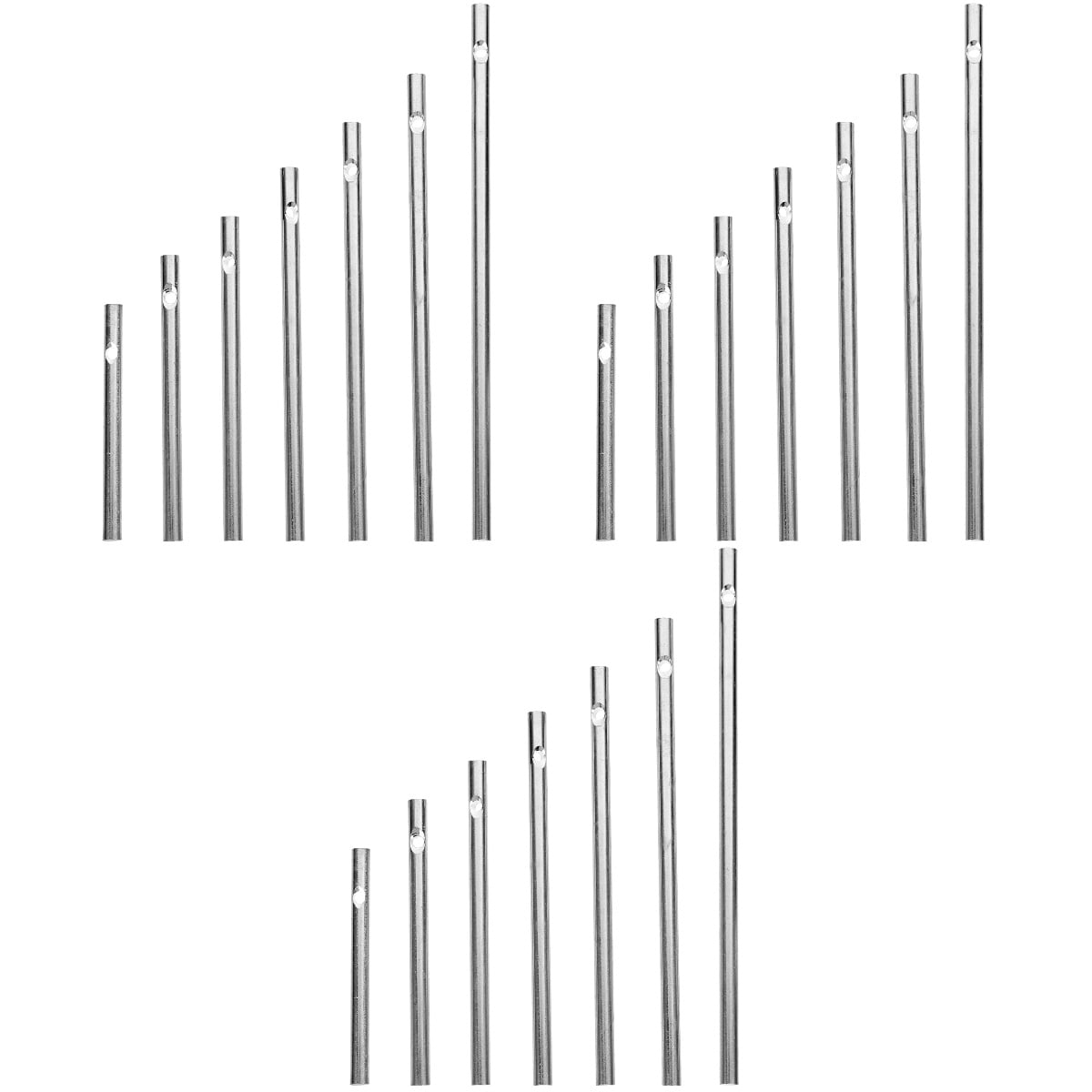 HOMEMAXS 21 pcs DIY Wind Chime Making Tubes Aluminum Wind Chime ...