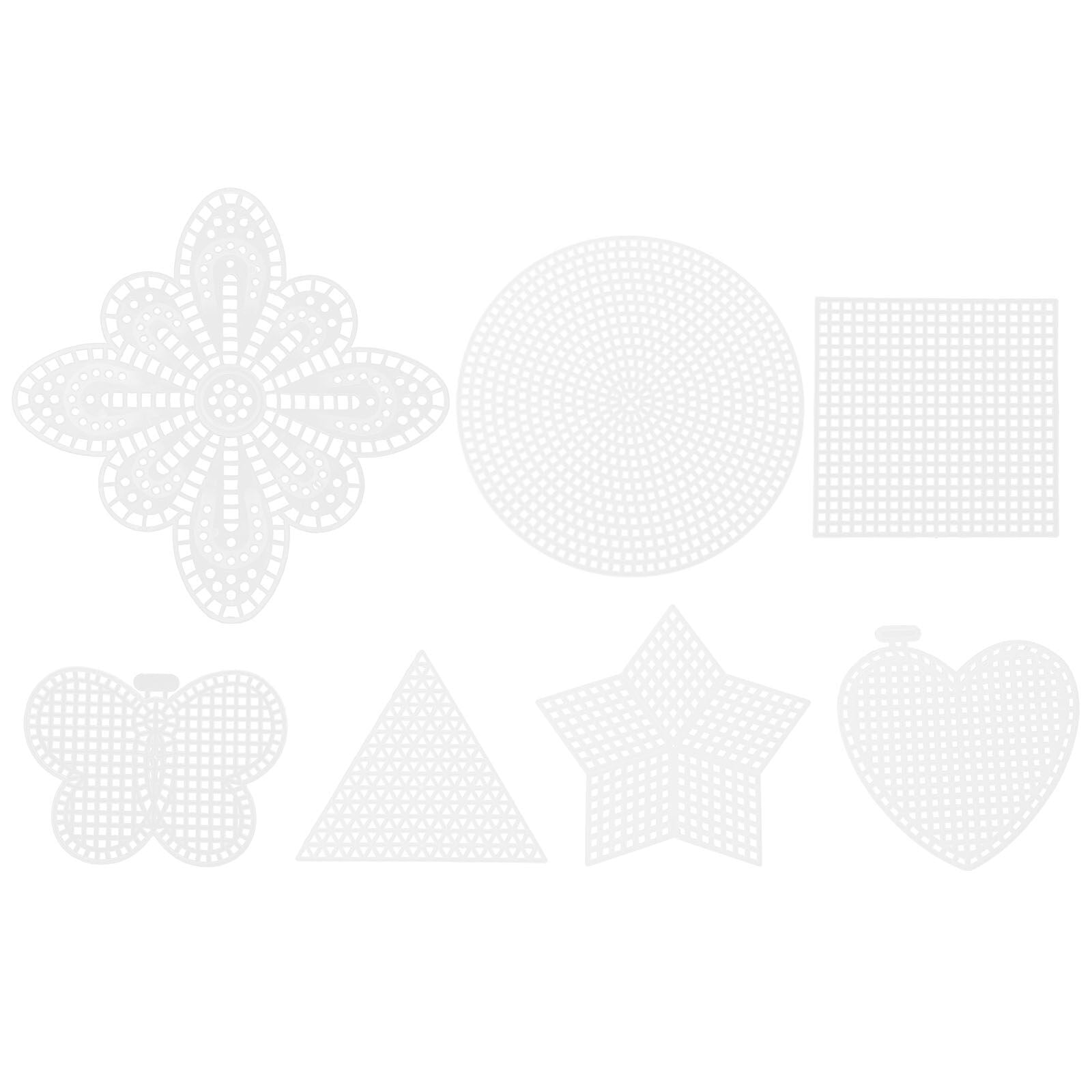 HOMEMAXS 210 Sheets DIY Cross Stitch Sheet Plastic Mesh Sheet ...